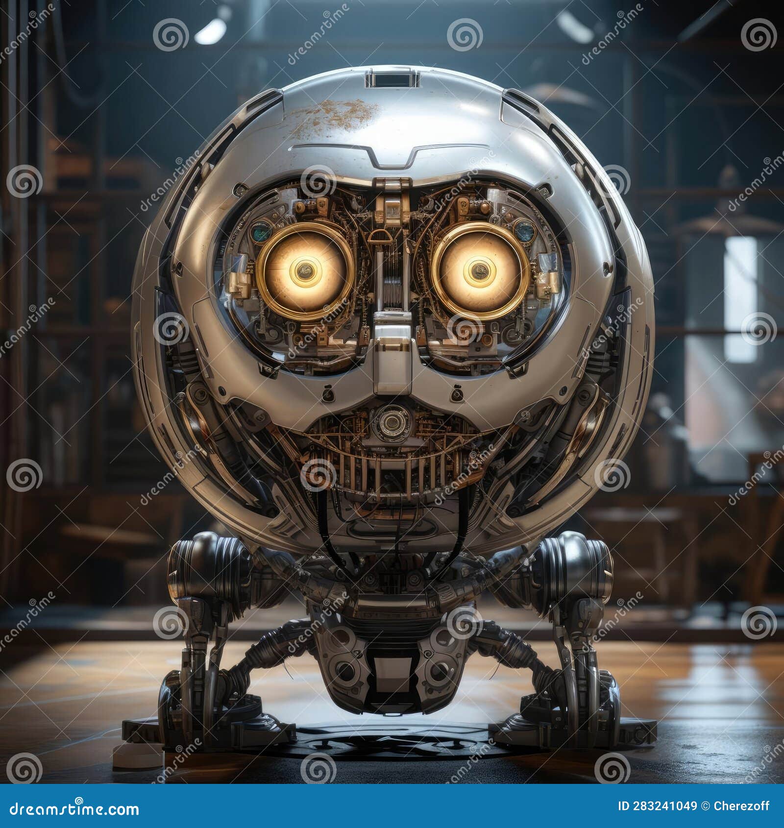 Modern Robot Sphere stock image. Image of hologram, robotic - 283241049