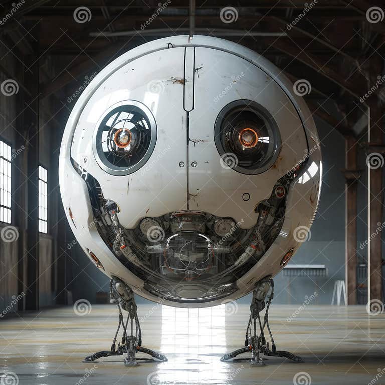 Modern Robot Sphere stock image. Image of white, mini - 286039751
