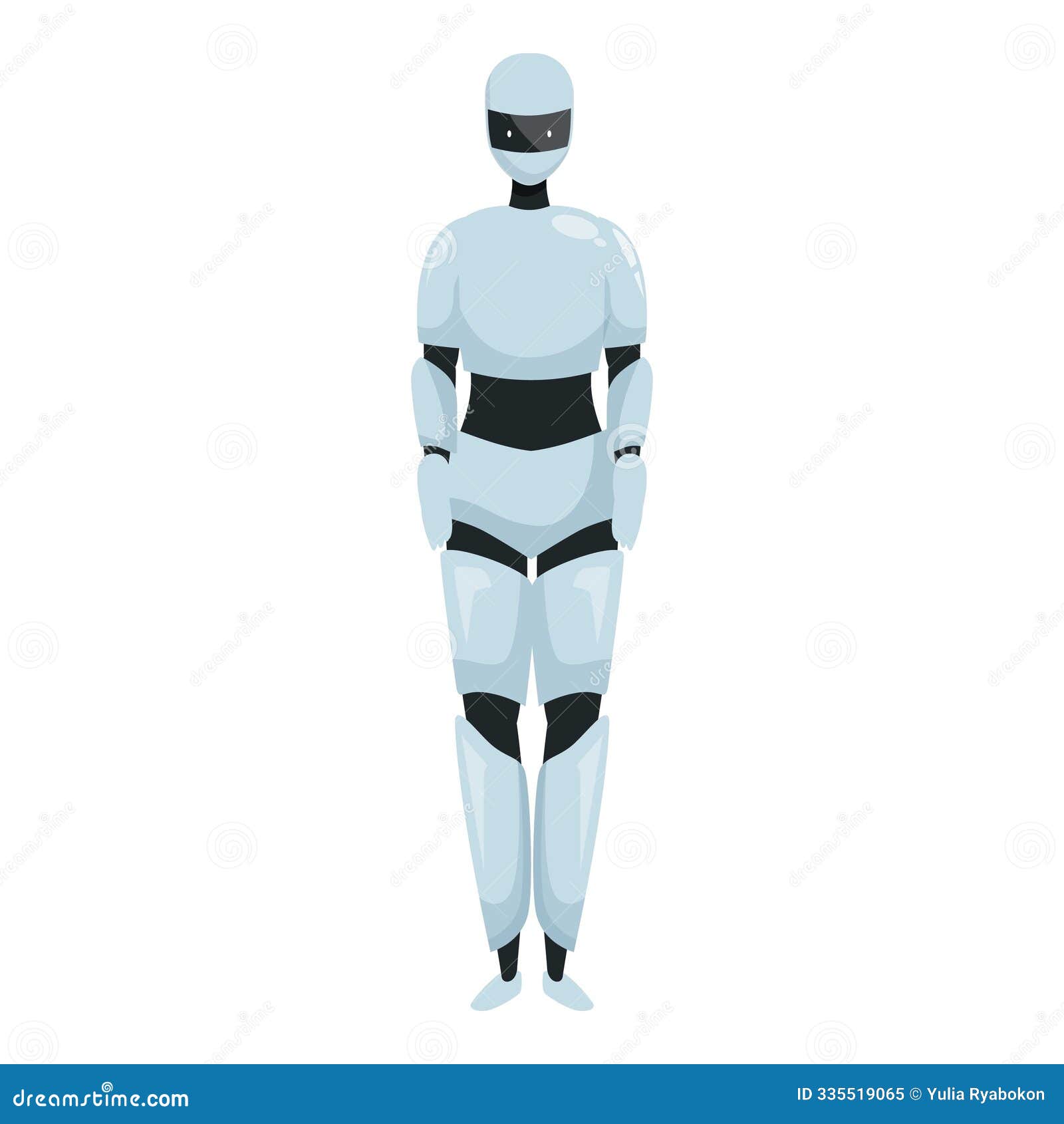 Modern Robot Standing with Limbs Equipped with Servo Motors Stock ...