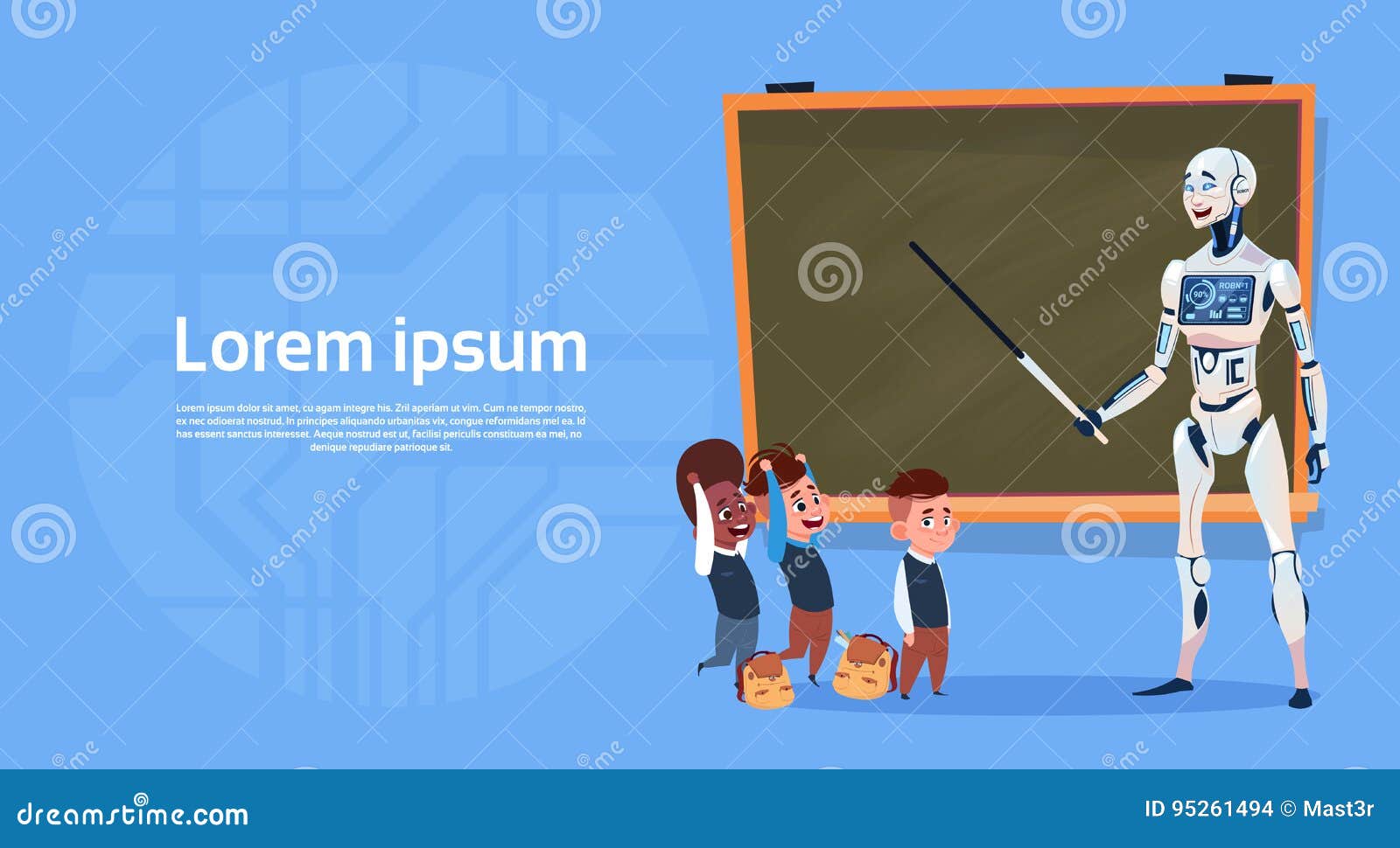 Modern Robot Teaching Kids in School Futuristic Artificial Intelligence ... Modern Robot Teaching Kids in School Futuristic Artificial Intelligence ...