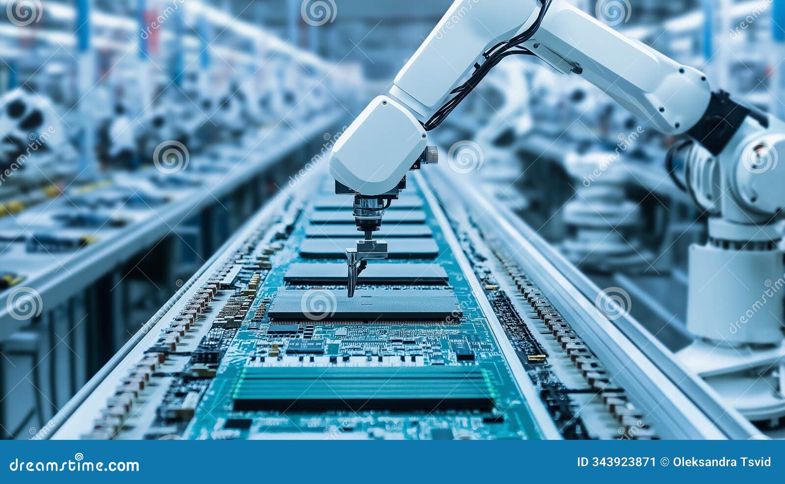 Modern Robots and Automation Process, Manufacturing Stock Image - Image ...