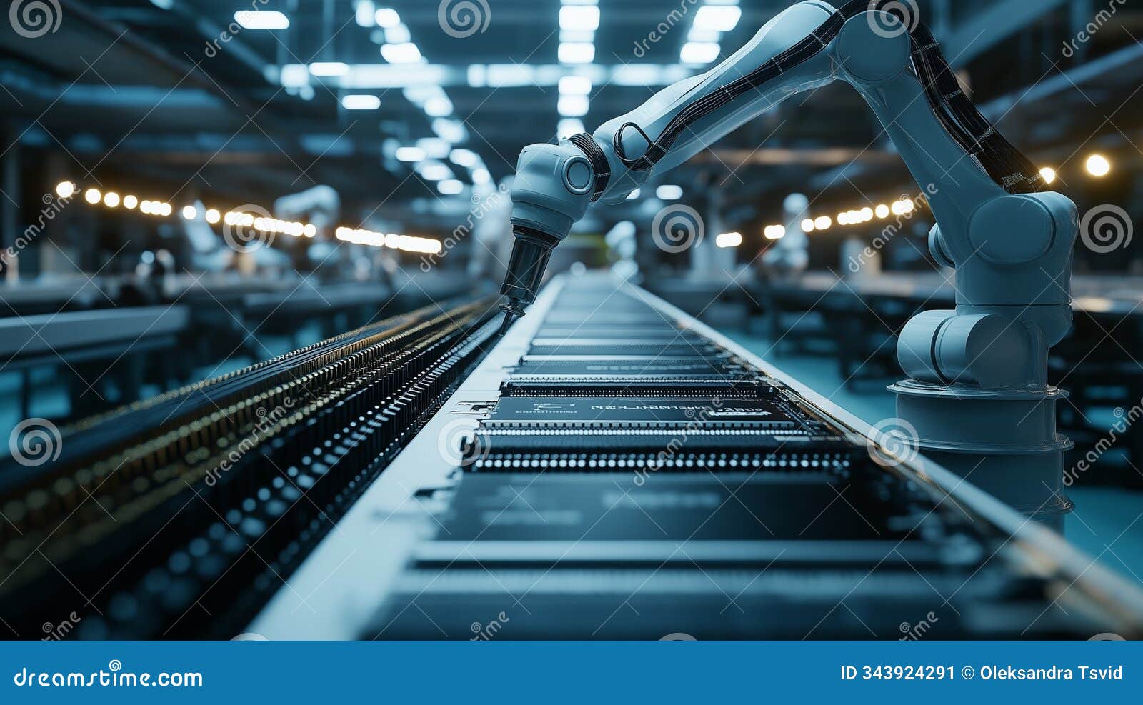 Modern Robots and Automation Process, Manufacturing Stock Image - Image ...