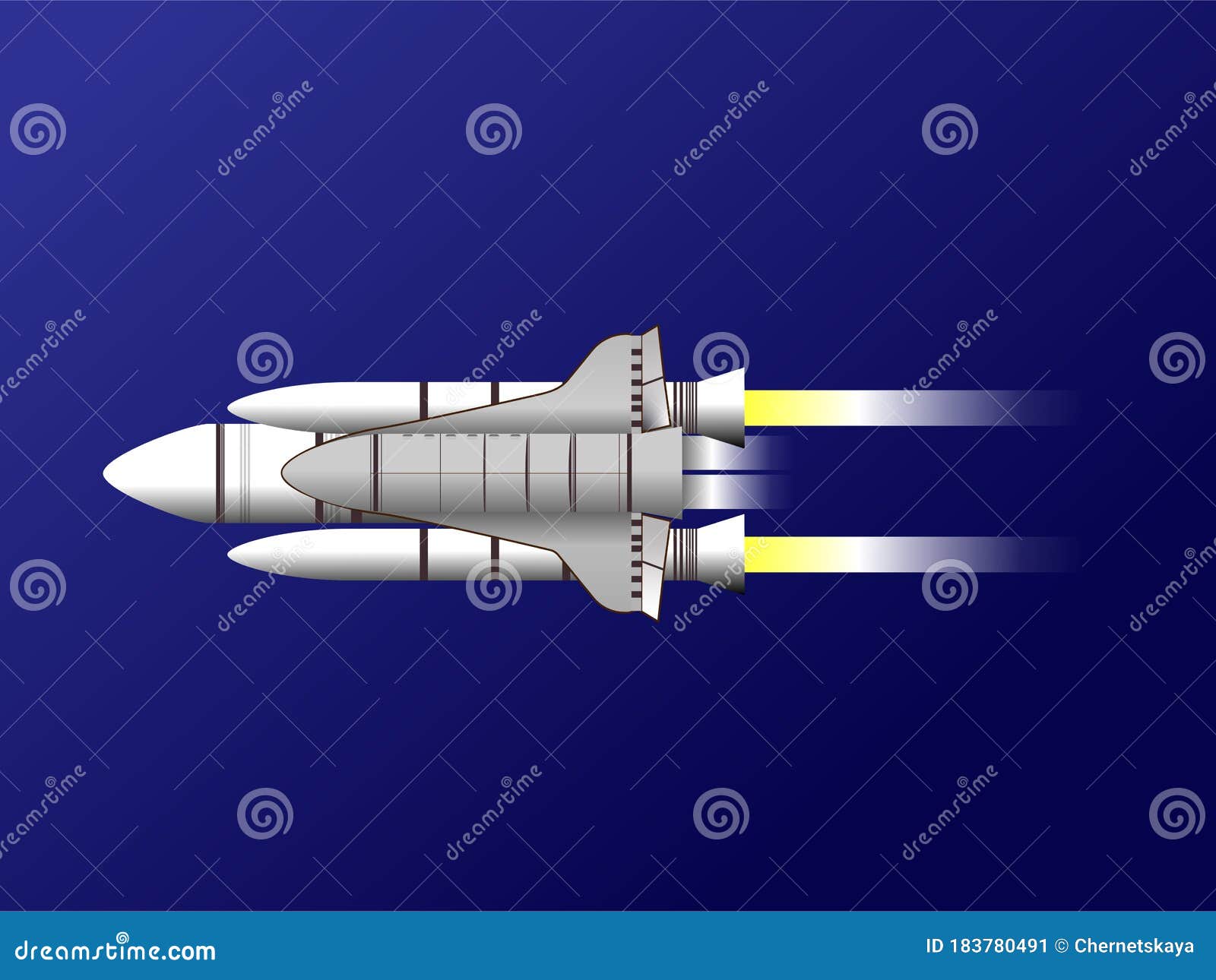 Modern Rocket Space Ship Icon, Logo Or Sign. Vector Illustration ...