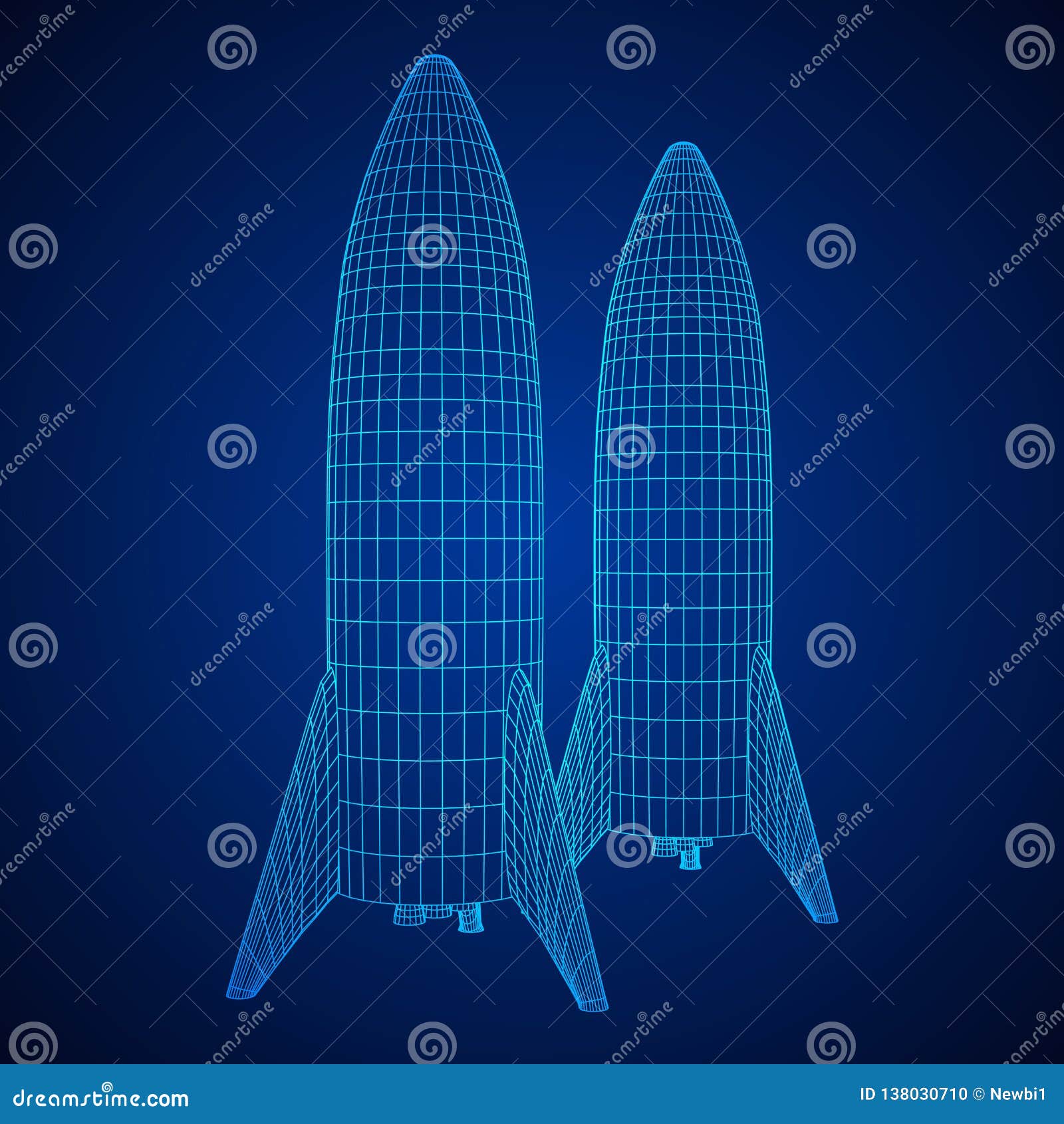 Modern Rocket Ready To Launch Stock Vector - Illustration of spacecraft ...