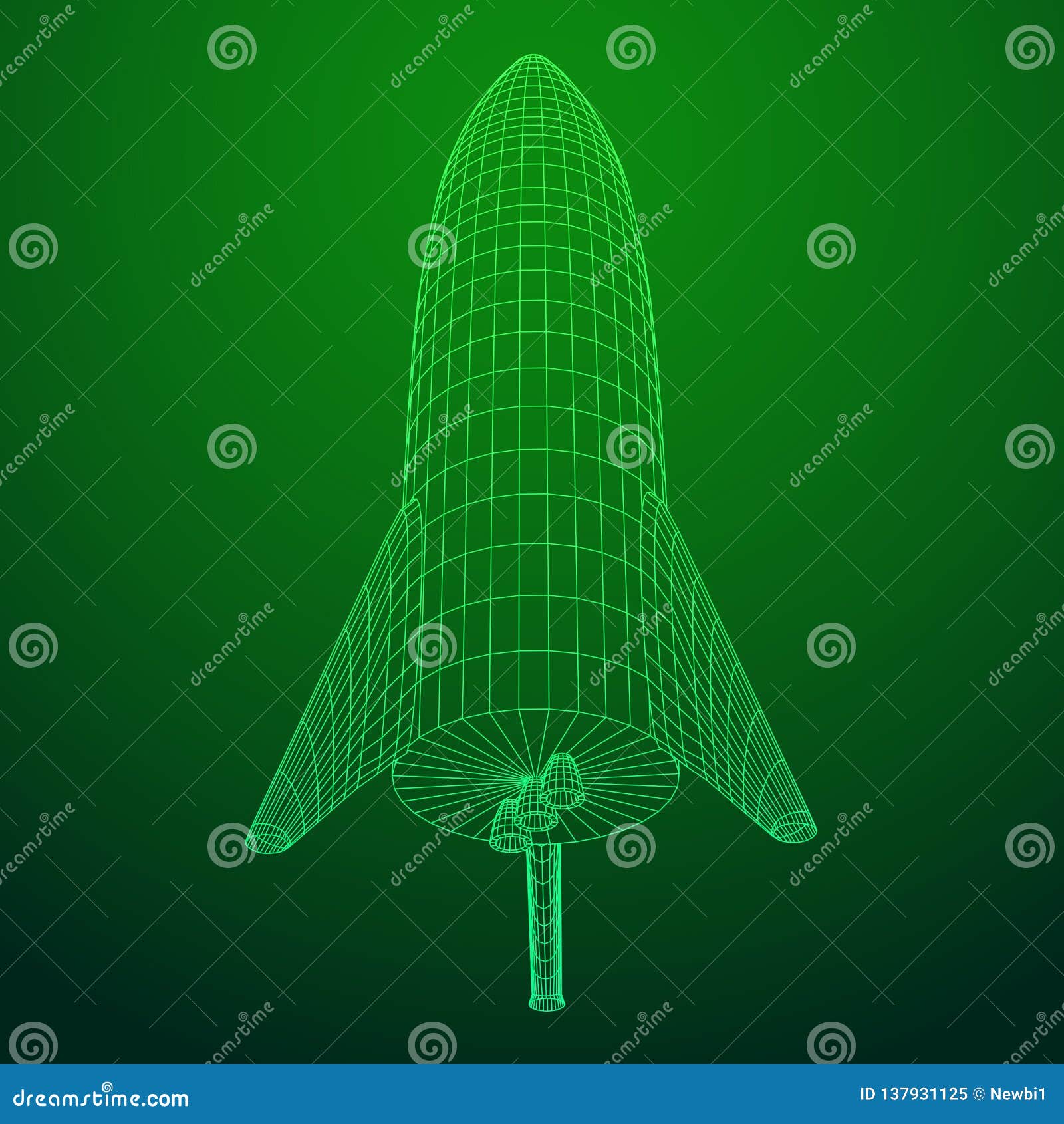 Modern Rocket Ready To Launch Stock Vector - Illustration of spacecraft ...
