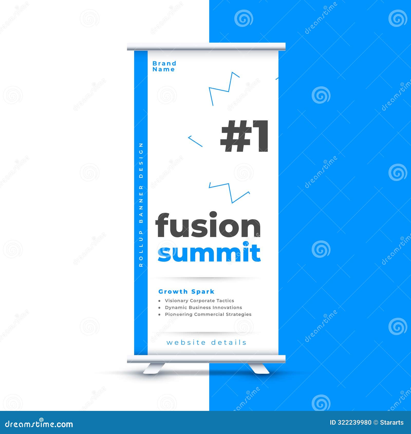 Modern Roll Up Standee Display Banner with Business Promotion Stock ...