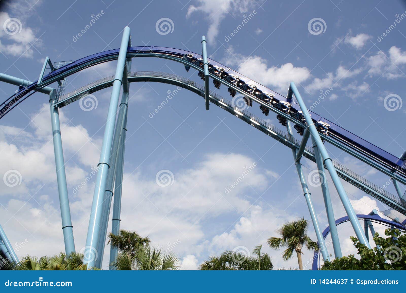 Modern Roller Coaster Royalty Free Stock Photography - Image: 14244637