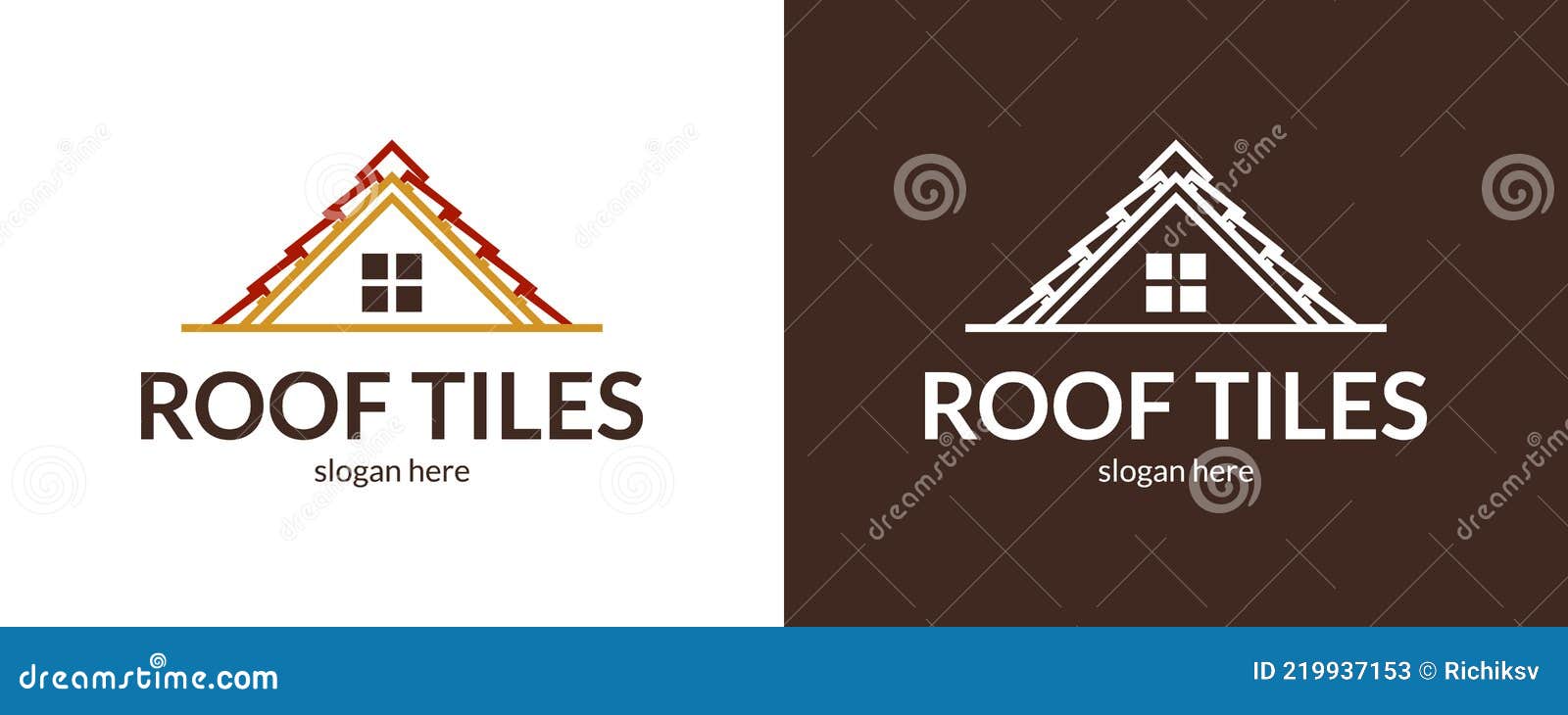 Modern roof tiles logo stock vector. Illustration of ceramic - 219937153
