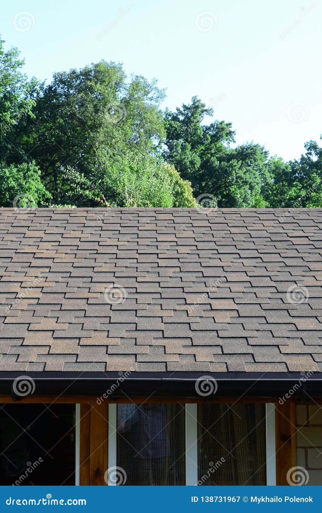 Modern Roofing and Decoration of Chimneys. Flexible Bitumen or Slate ...