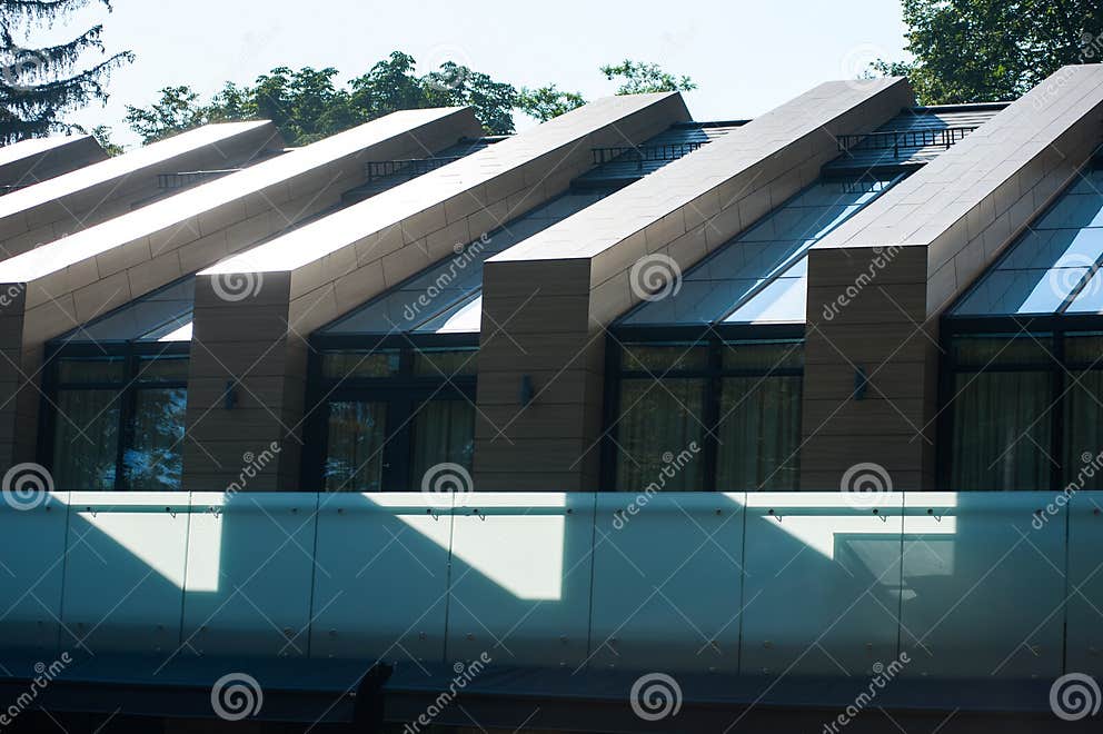 Modern Roofing Solutions from Modern Materials Stock Image - Image of ...