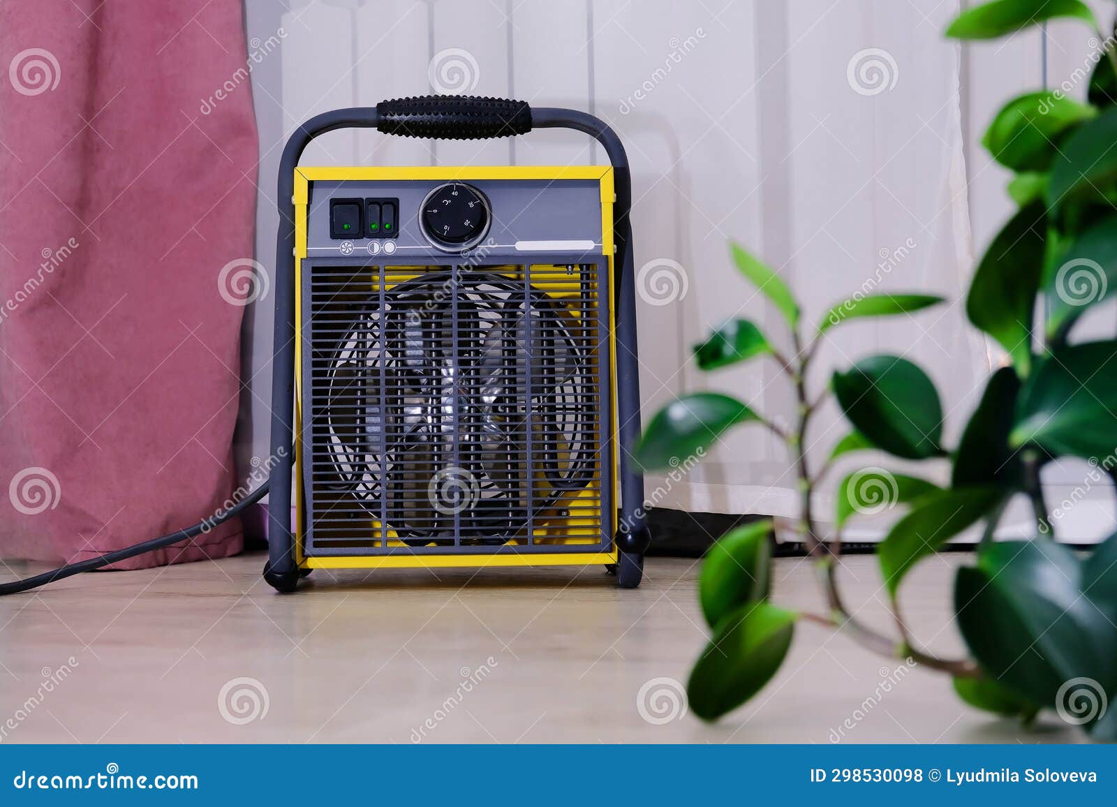 Modern Room Heater for Heating the Room on the Floor in the Kitchen ...