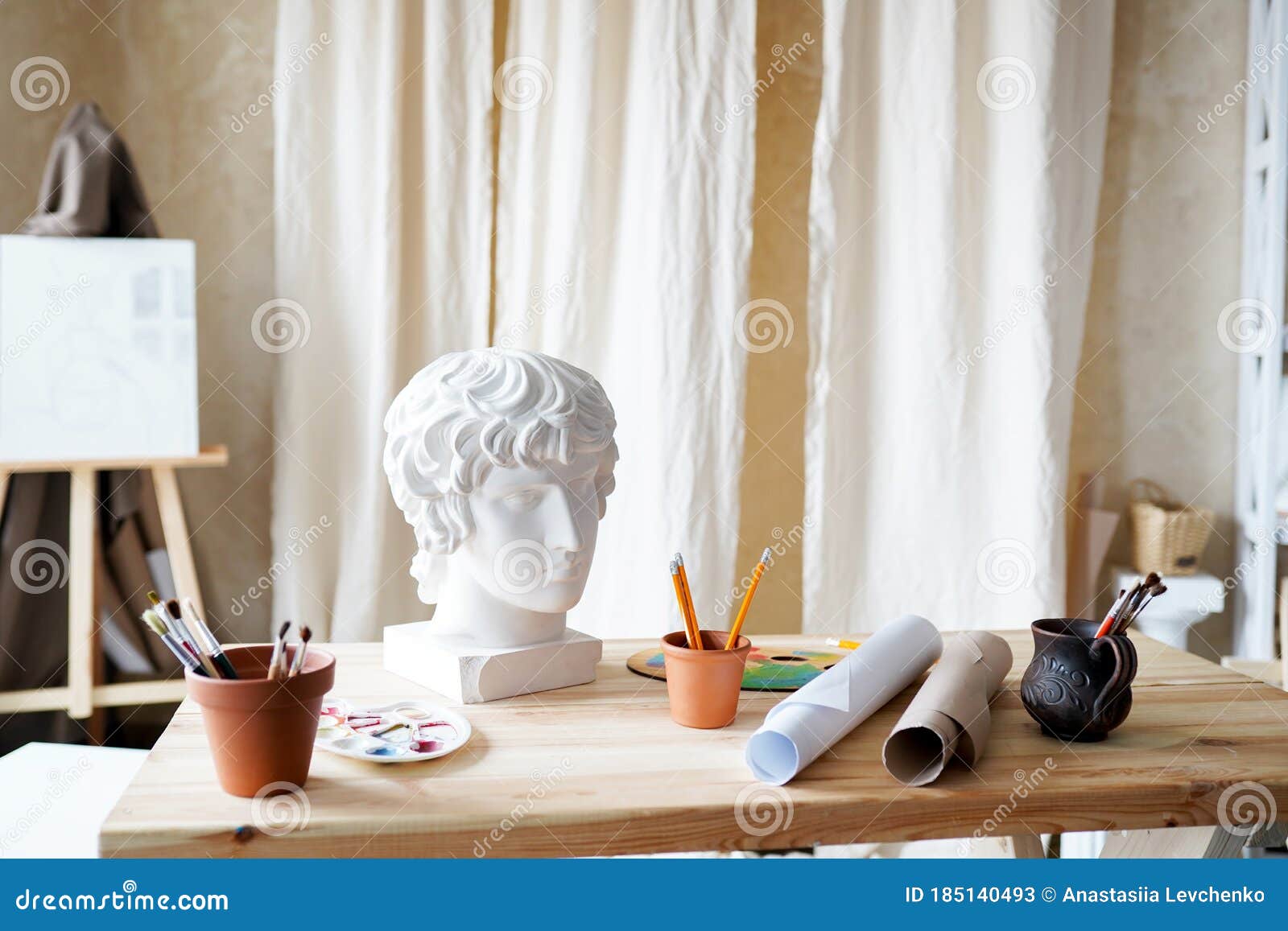 Modern Room Interior. Art Work Business Space Stock Image - Image of ...
