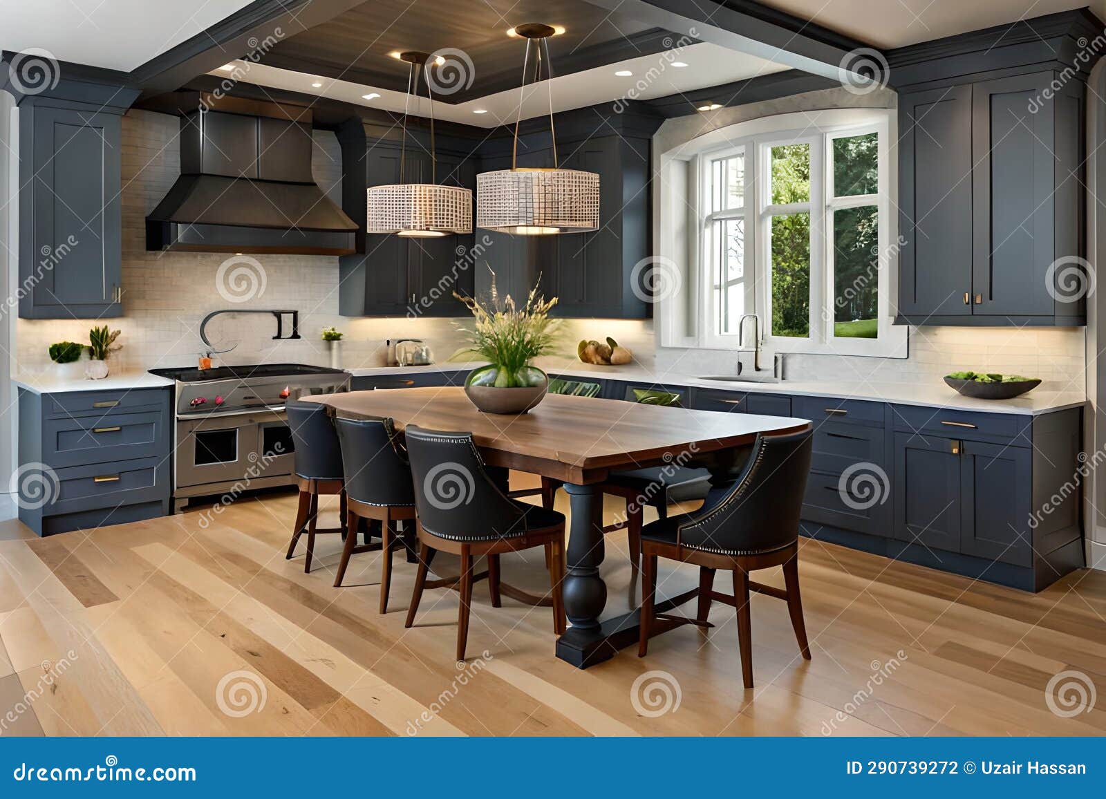 Modern Room Interiors Emphasize Clean Lines, Si Stock Illustration ...