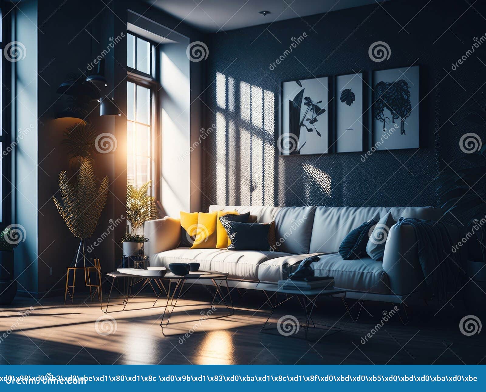 Modern Room Stylish Interior Design Background. Ai Generative Stock ...