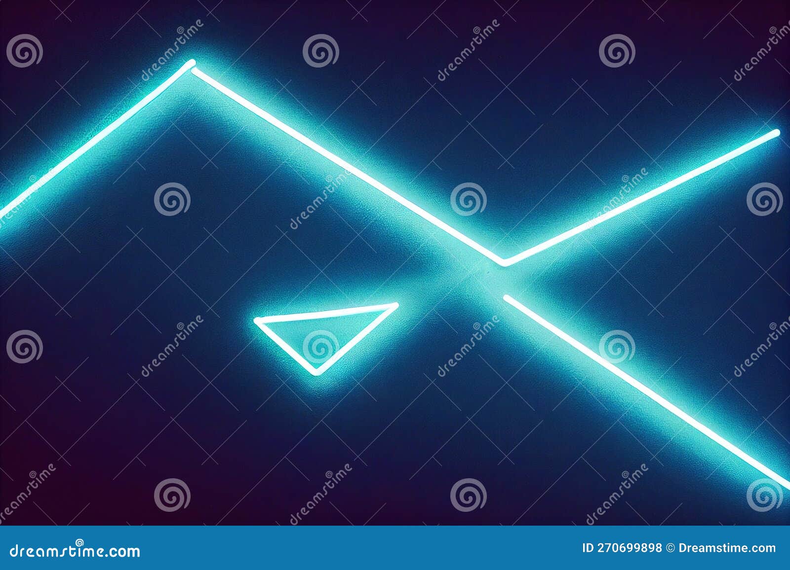 Modern Rooms with Neon Lighting As 3d Render Neon Background. Stock ...