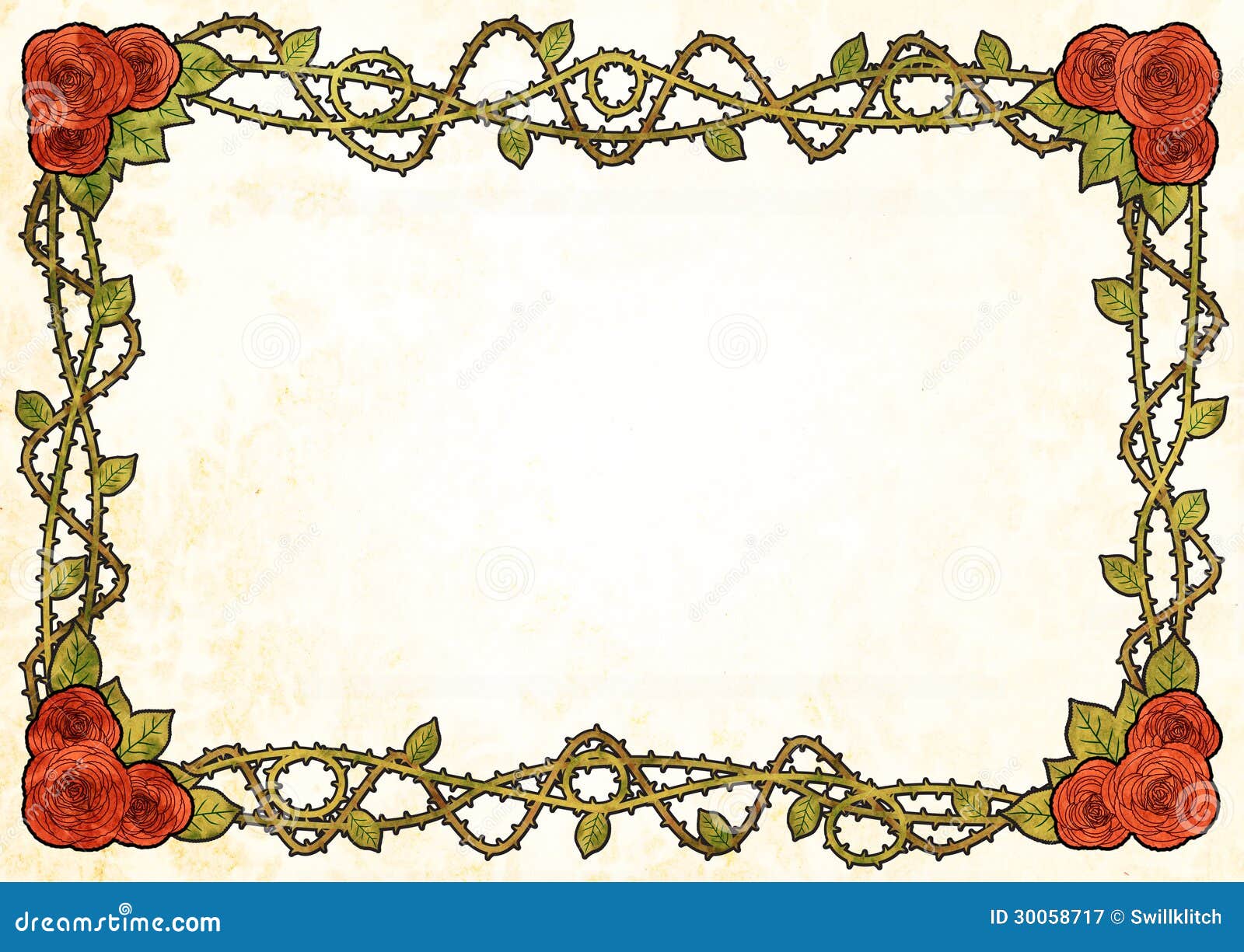 Modern roses frame stock illustration. Illustration of bouquet - 30058717