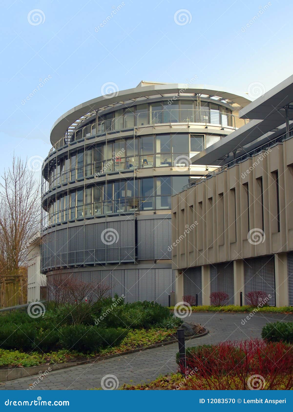 Modern Round Building in Bonn Stock Photo - Image of scene, concepts ...