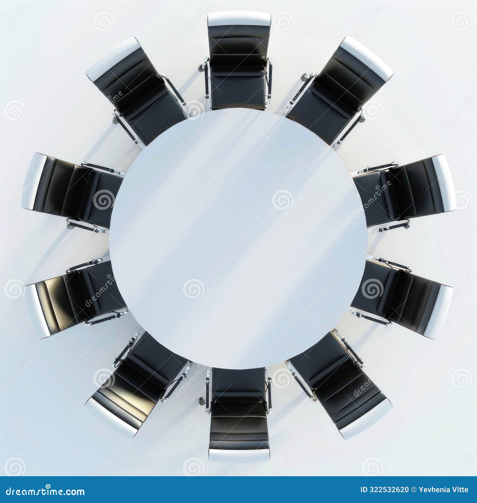 Round Conference Table And Chairs Royalty-Free Stock Photography ...