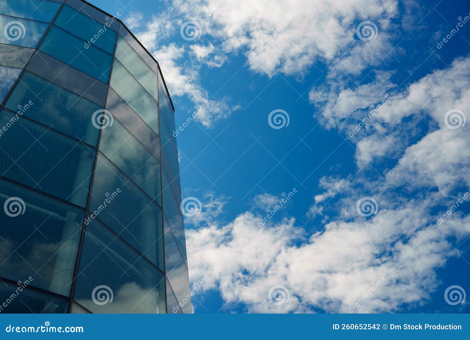 Modern Round Glass Building Stock Photo - Image of office, organization ...