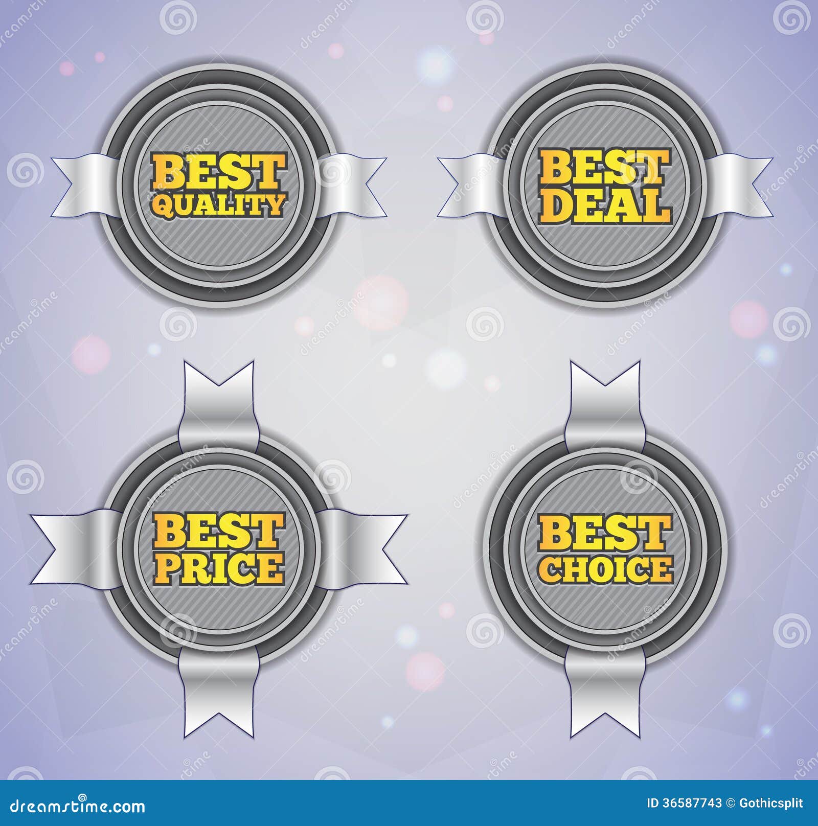 Modern round labels stock vector. Illustration of gray - 36587743