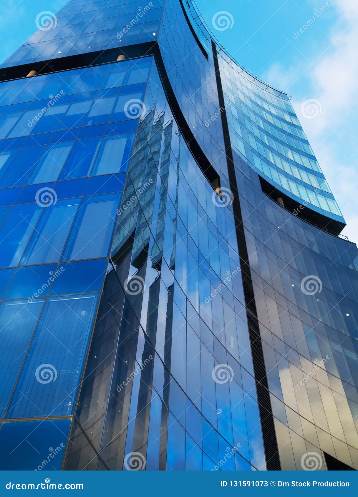 Modern Round Office Building. Stock Image - Image of city ...