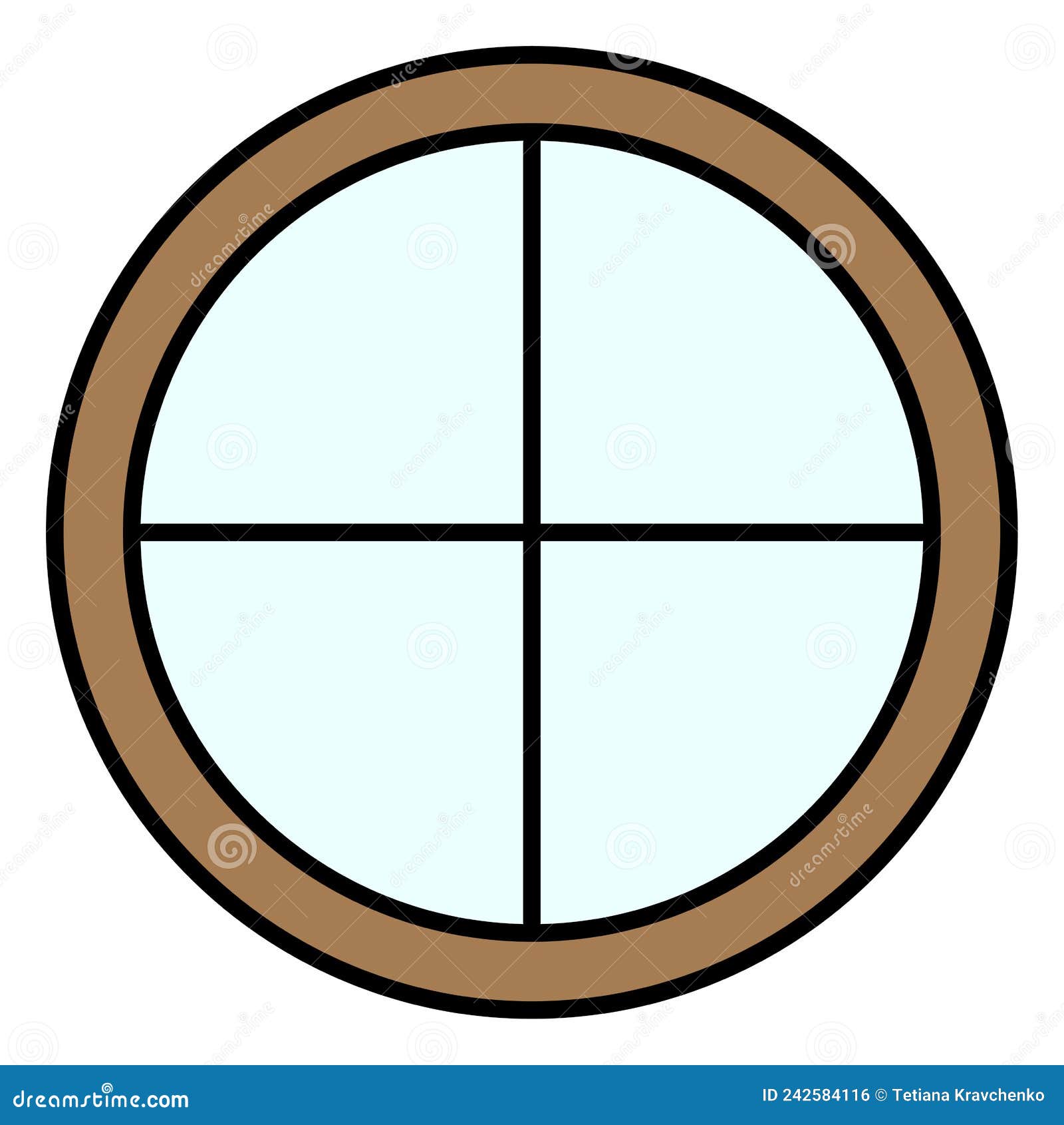 Modern Round Window, Great Design for Any Purposes. Vector Illustration ...