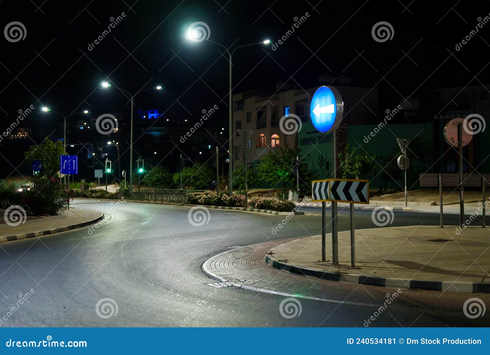 Modern Roundabout Intersection Editorial Photo - Image of travel ...