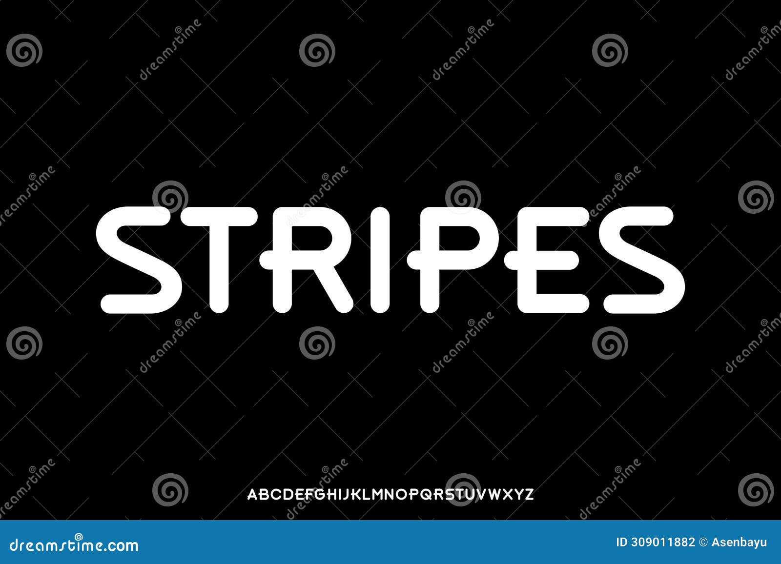 Modern Rounded Clean Alphabet Display Font Vector. Decorative Sans ...