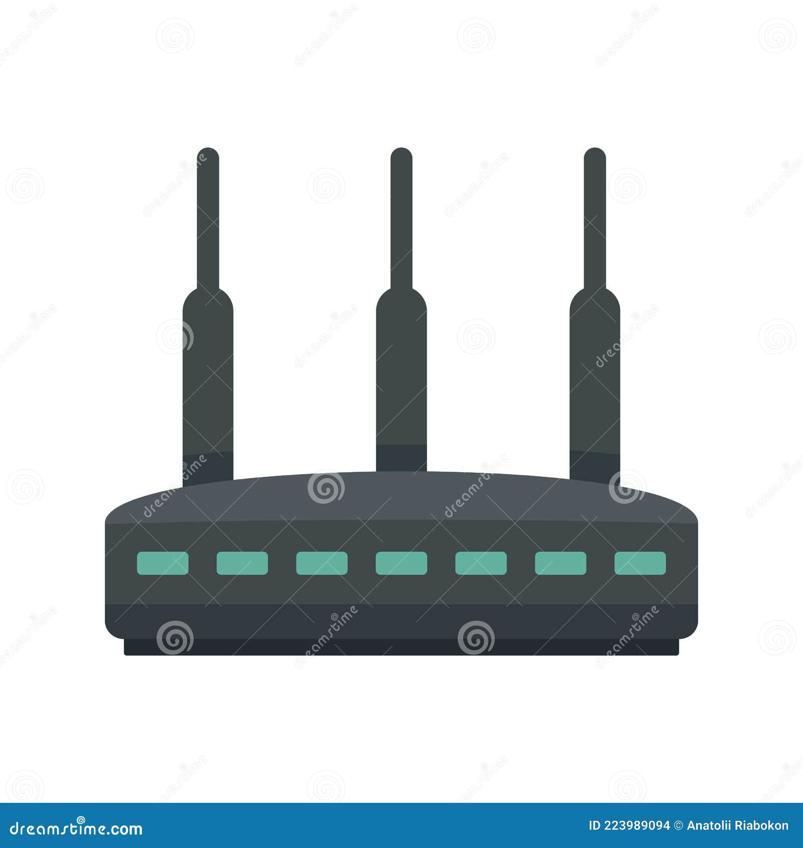 Modern Router Device Square Illustration. Royalty-Free Stock Photo ...