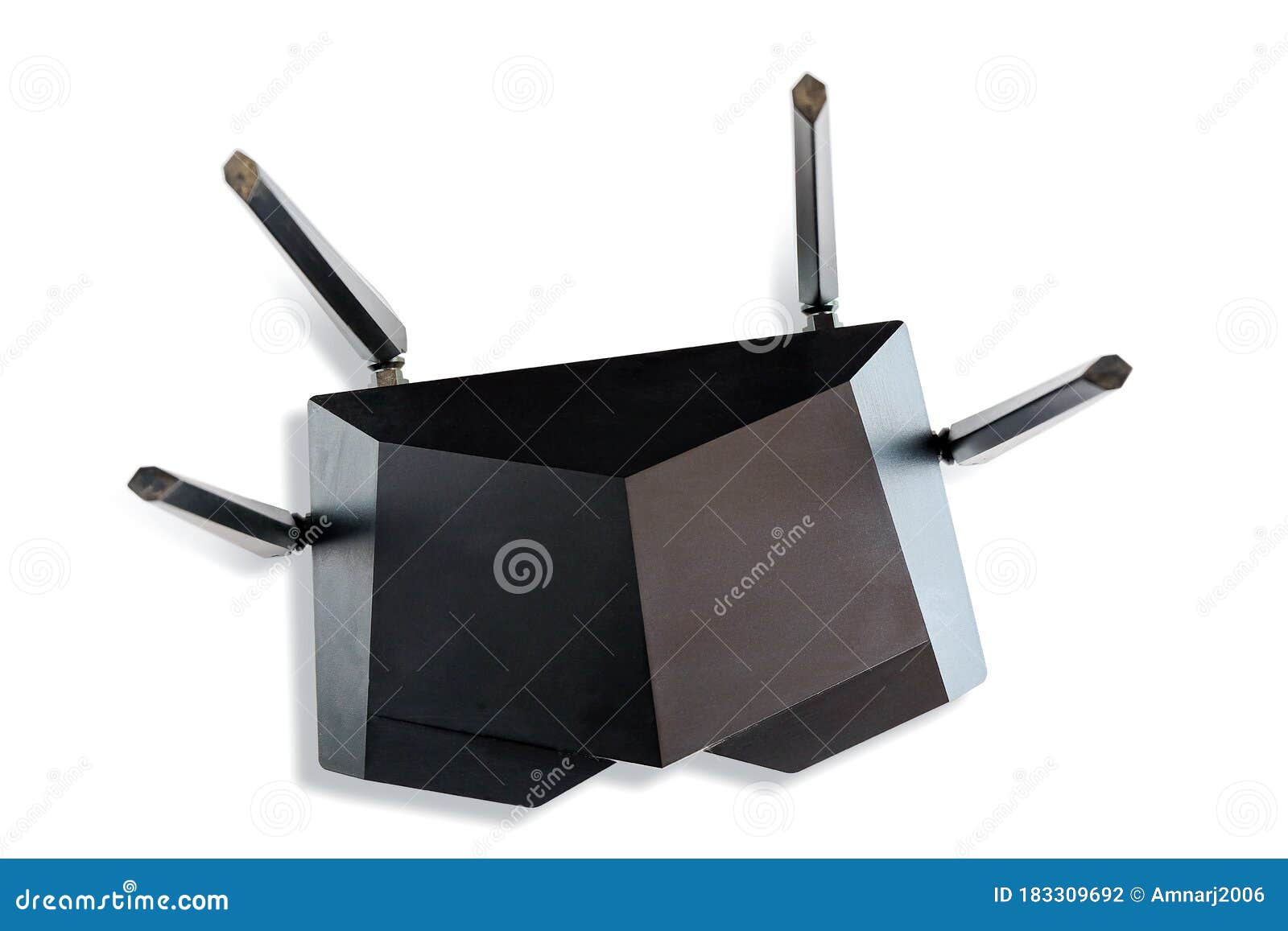 Modern Router Parts of a Computer Network Stock Photo - Image of switch ...