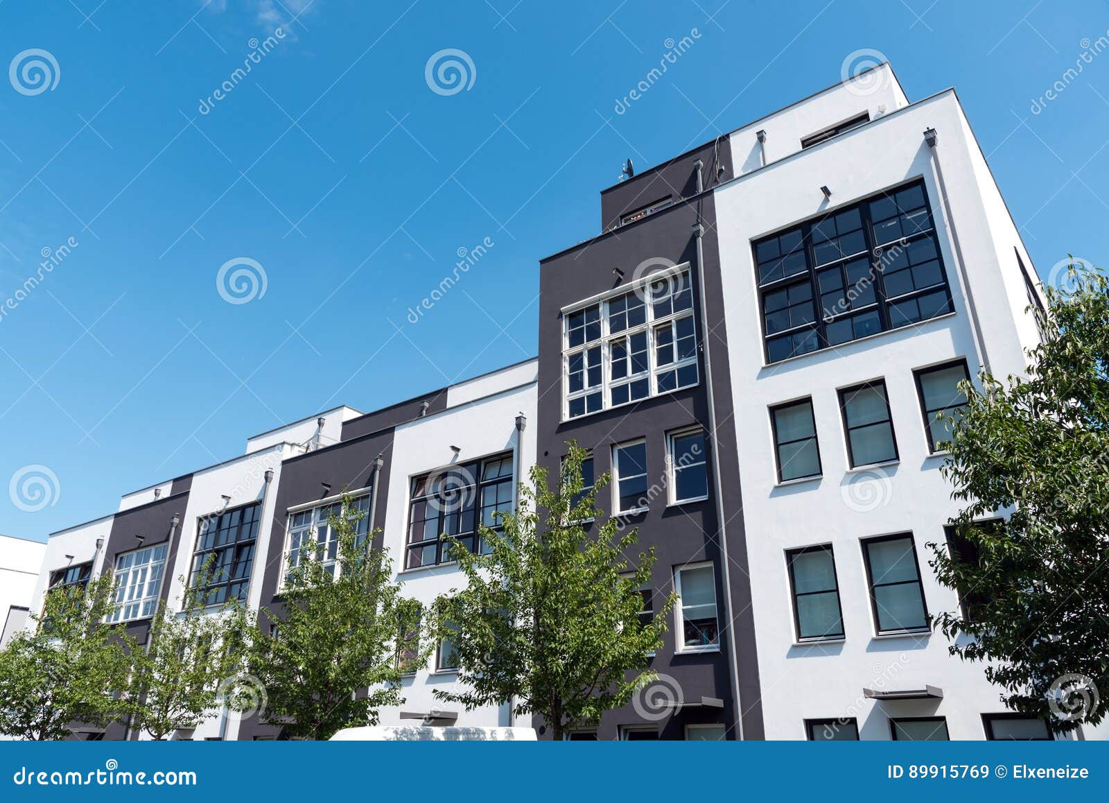 Modern Row Houses in Berlin Stock Image - Image of grey, condos: 89915769