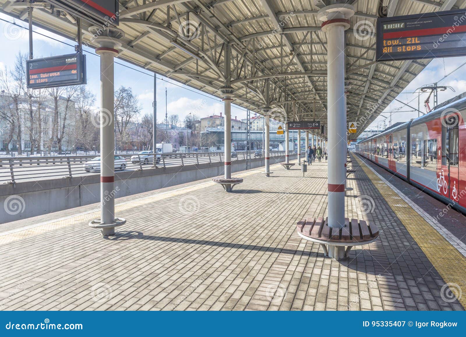 Modern Russian Railways Stations and Passenger Trains Editorial ...