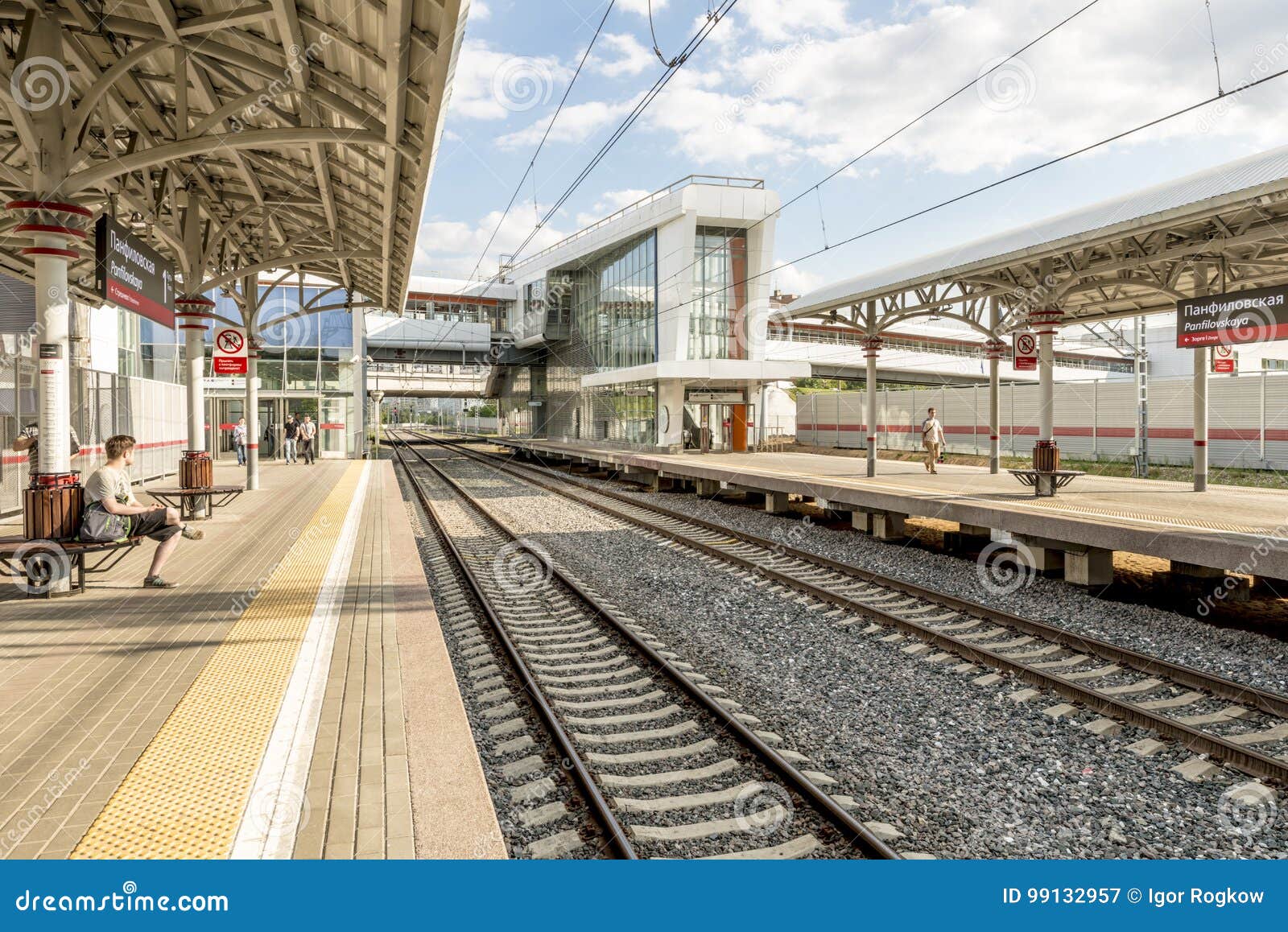 Modern Russian Railways Stations and Passenger Trains Editorial ...