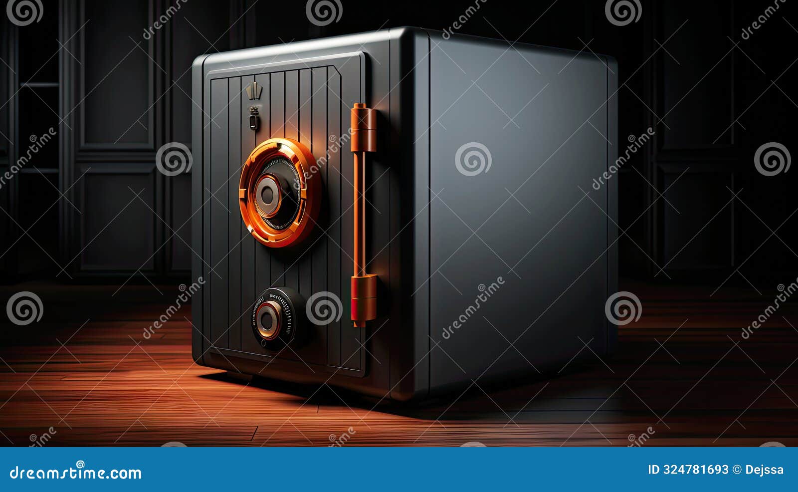 Modern Safe with Combination Lock, Security, Financial Protection Stock ...