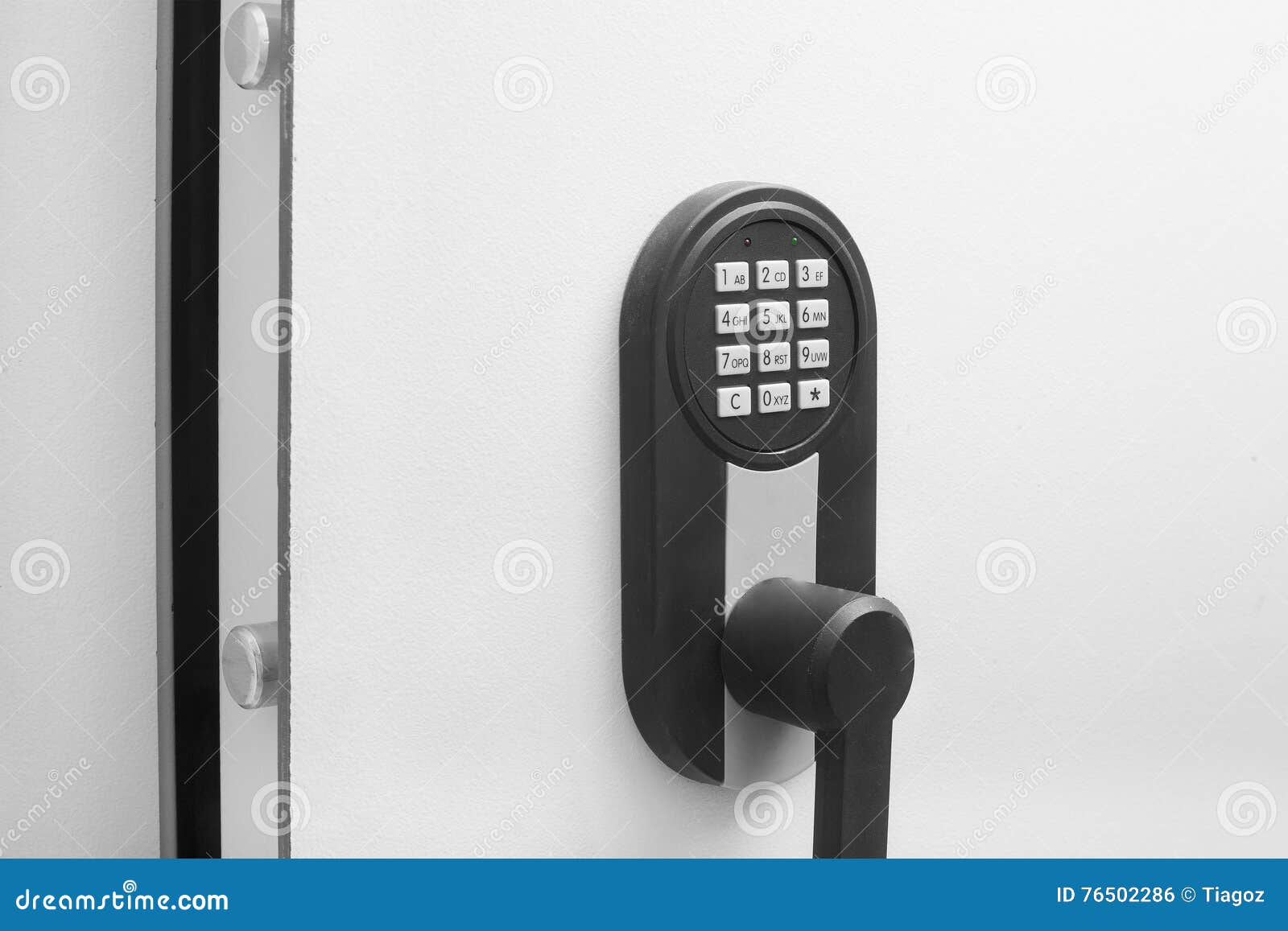 Modern safe keypad entry stock photo. Image of alarm - 76502286