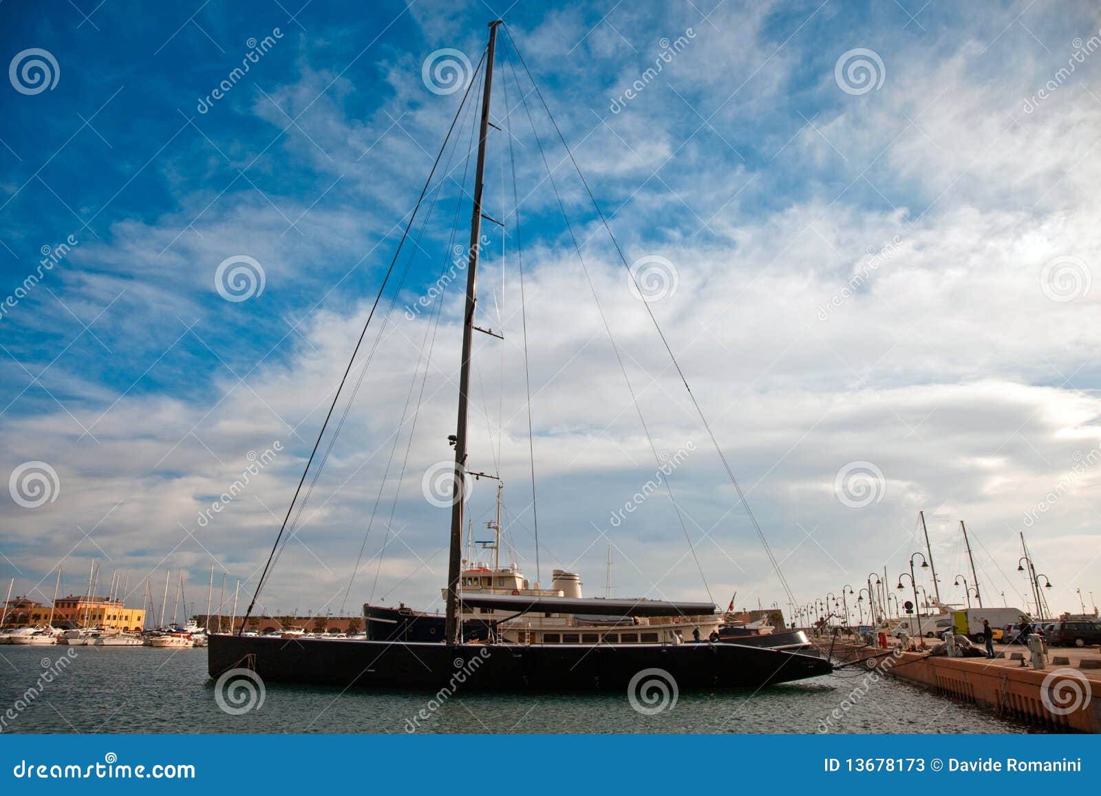 Modern sail boat stock image. Image of travel, tour, liguria - 13678173