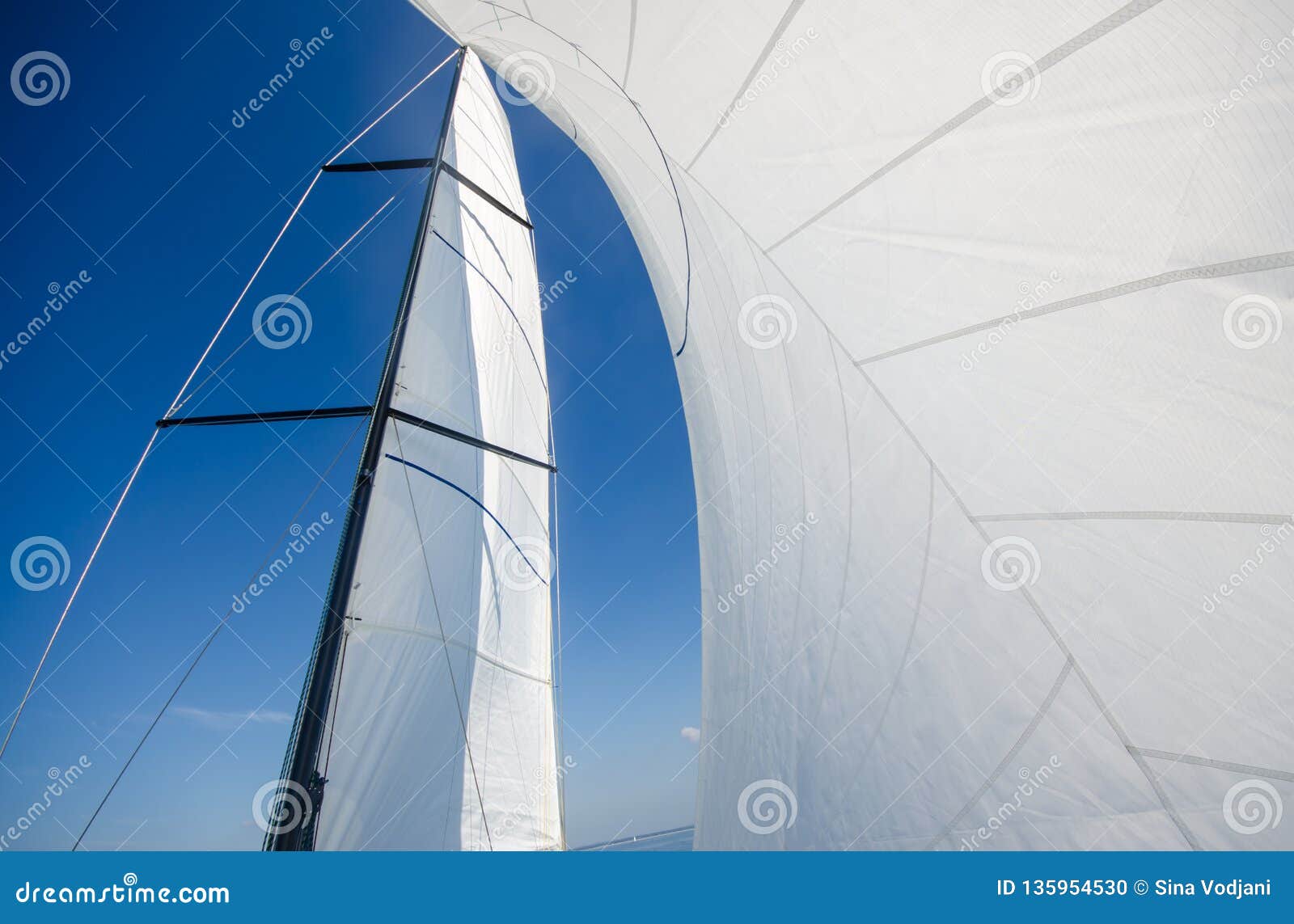 Modern Sailing boat stock photo. Image of marine, holiday - 135954530
