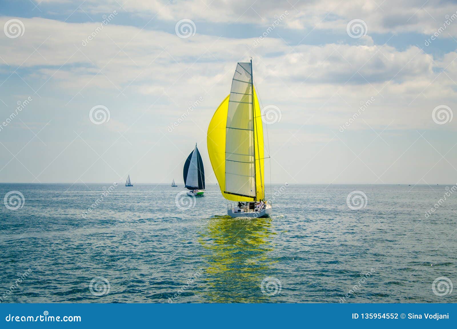 Modern Sailing boat editorial photography. Image of sunny - 135954552