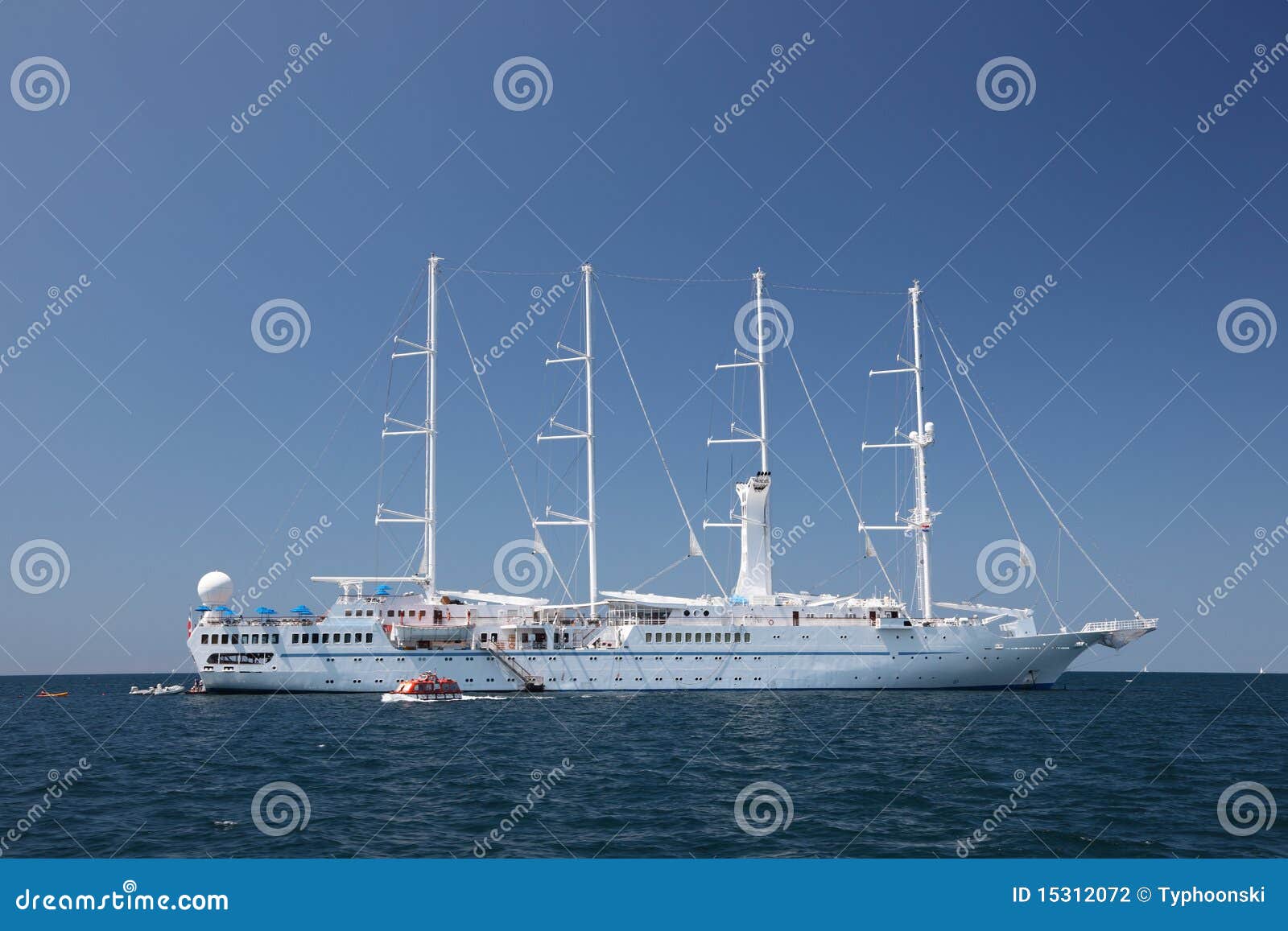 Modern sailing ship stock photo. Image of sailing, adventure - 15312072