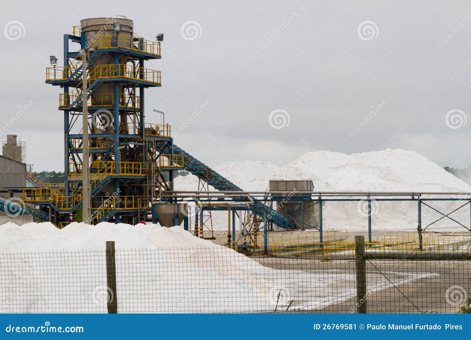 Modern salt refinery stock image. Image of grounds, product - 26769581