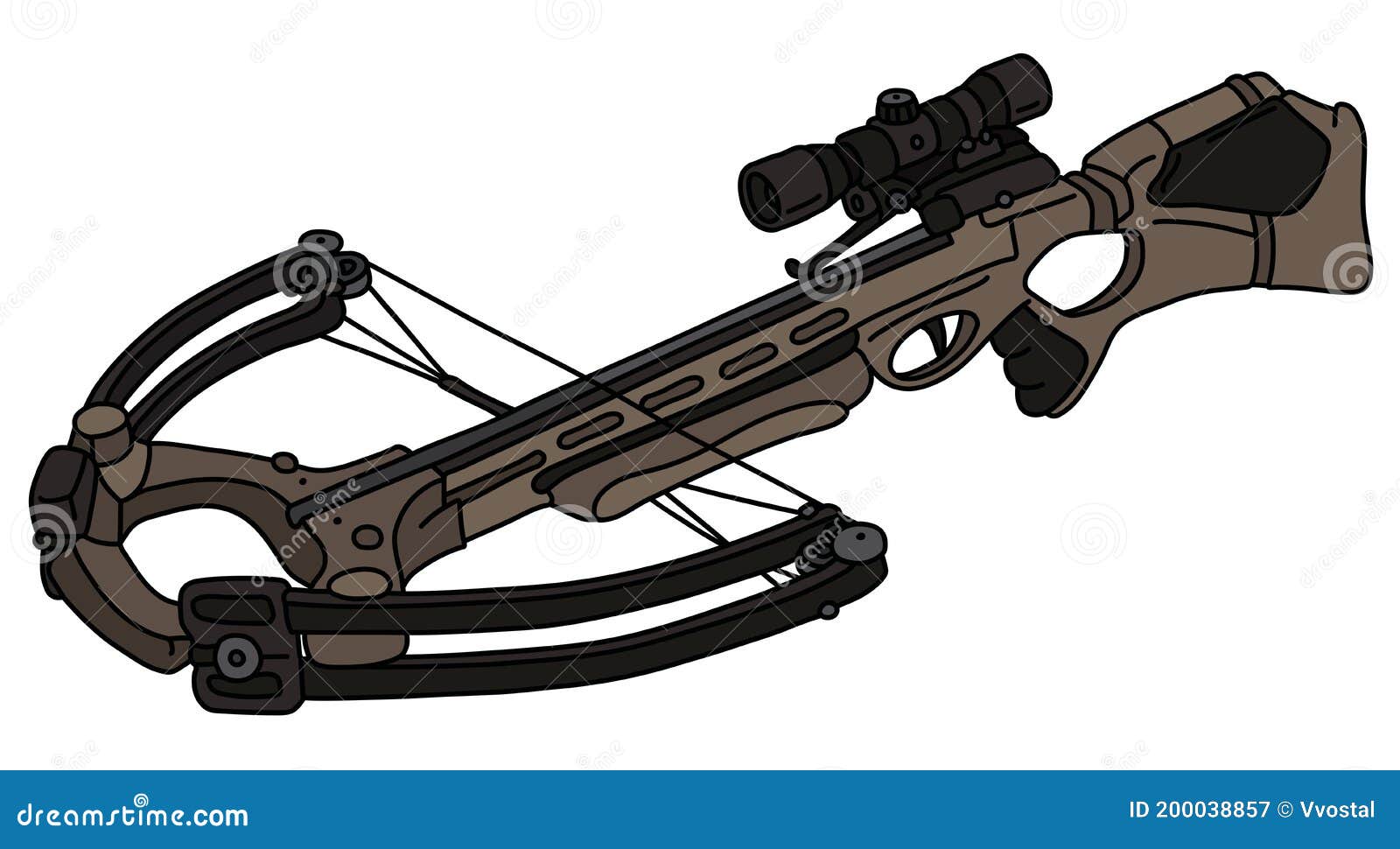 The Modern Sand Sport Crossbow Stock Vector - Illustration of modern ...