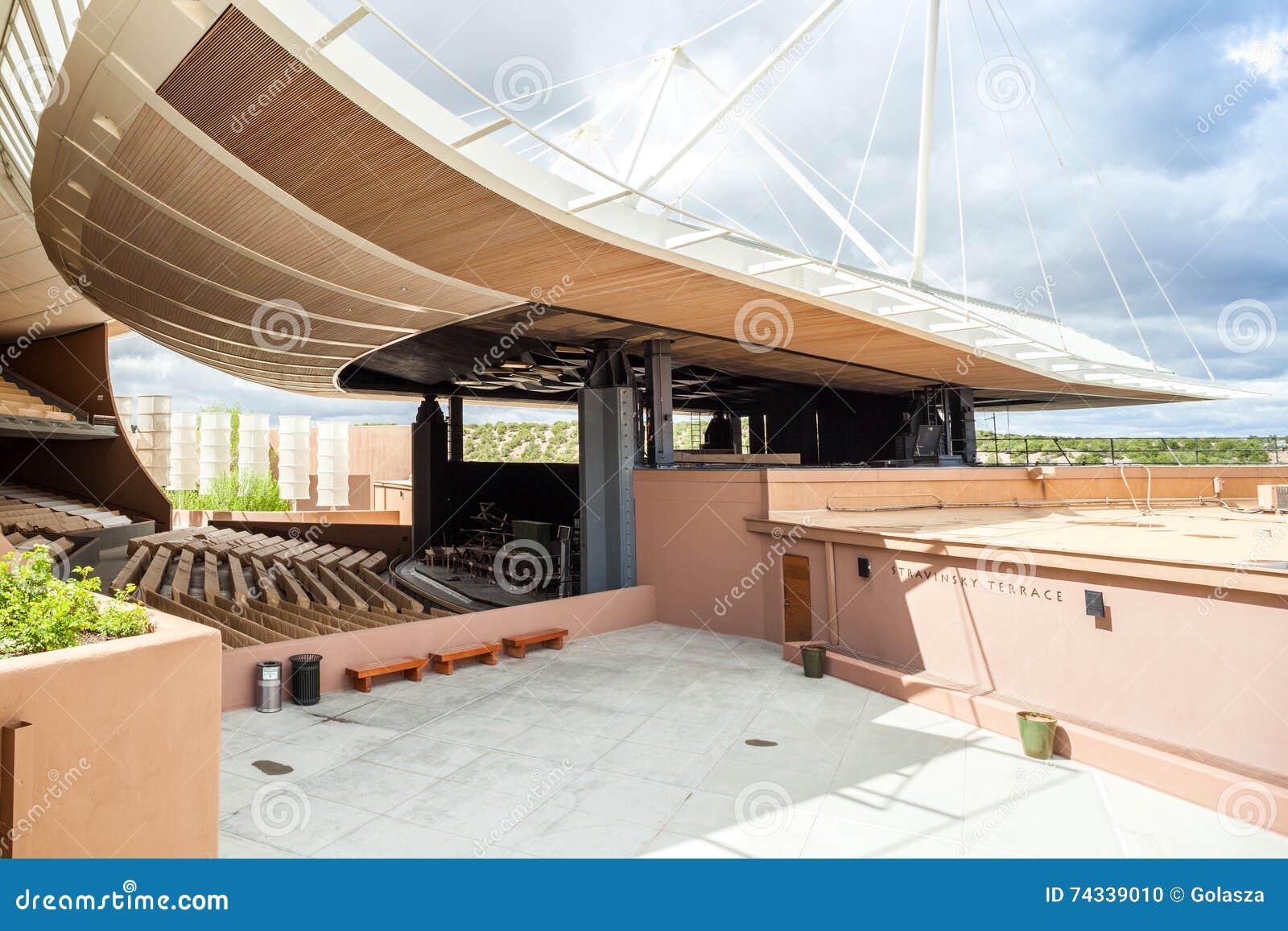 Modern the Santa Fe Opera, New Mexico Editorial Image - Image of house ...