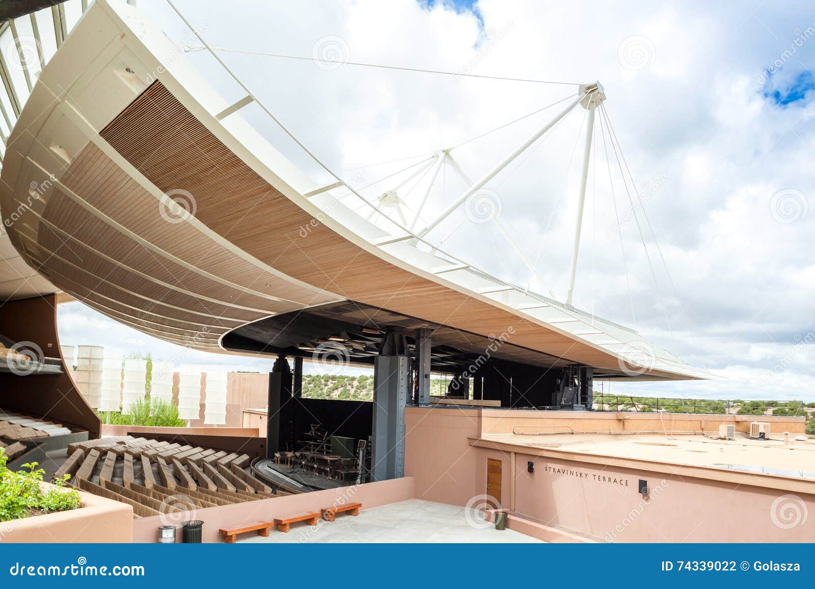 Modern the Santa Fe Opera, New Mexico Editorial Photography - Image of ...