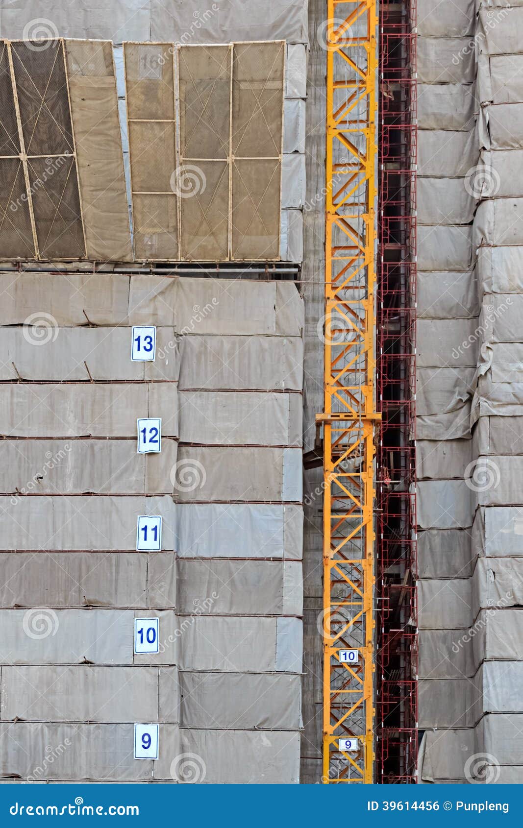 Modern Scaffolding at a Construction Site Stock Photo - Image of ...