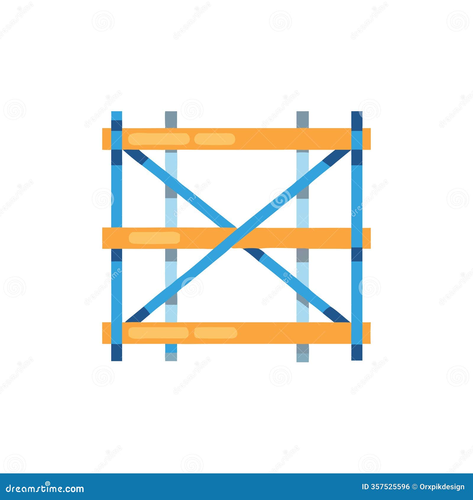 Scaffolding Icon Cartoon Vector | CartoonDealer.com #271556081