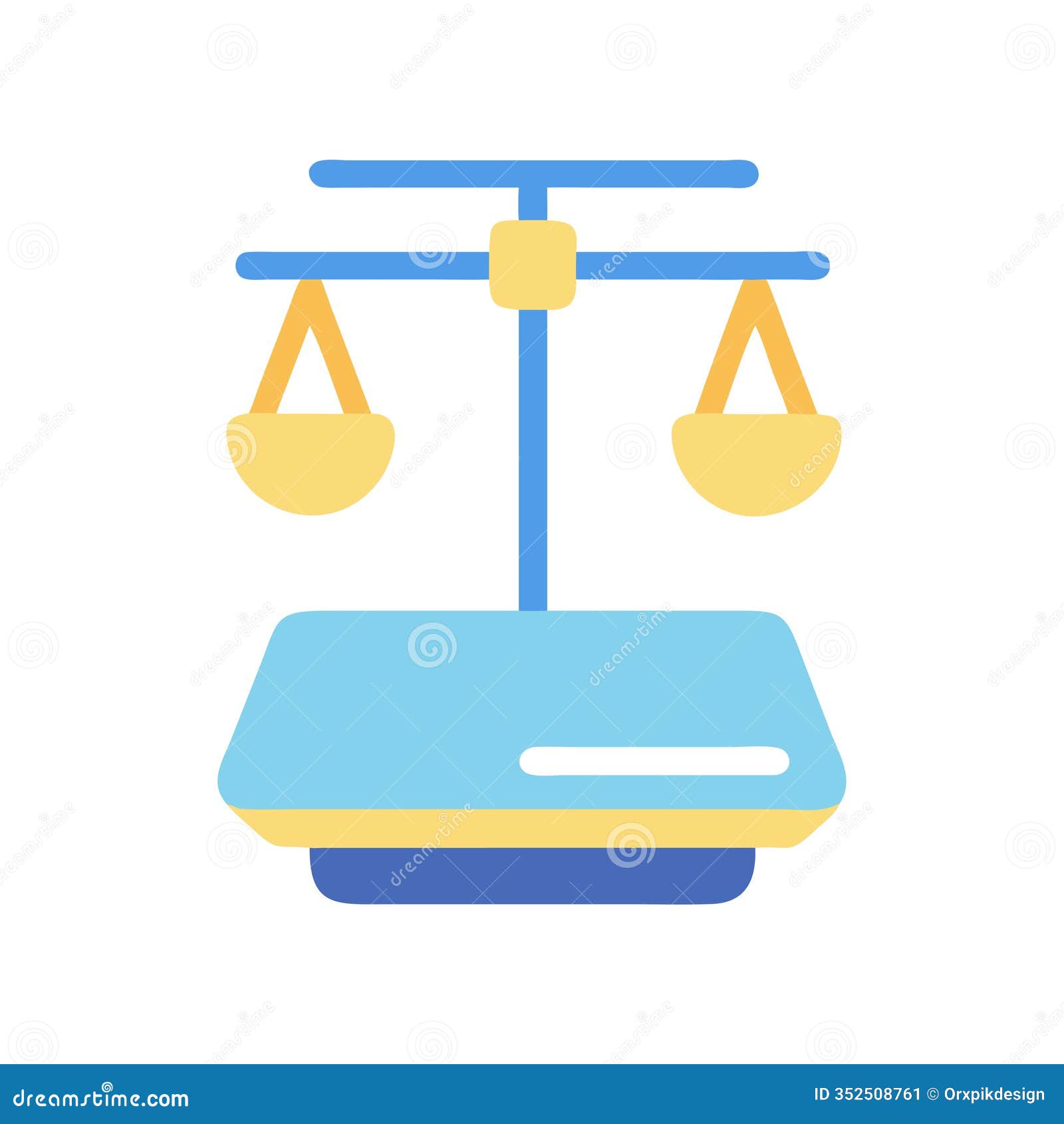 Modern Scale for Measurement Stock Illustration - Illustration of ...
