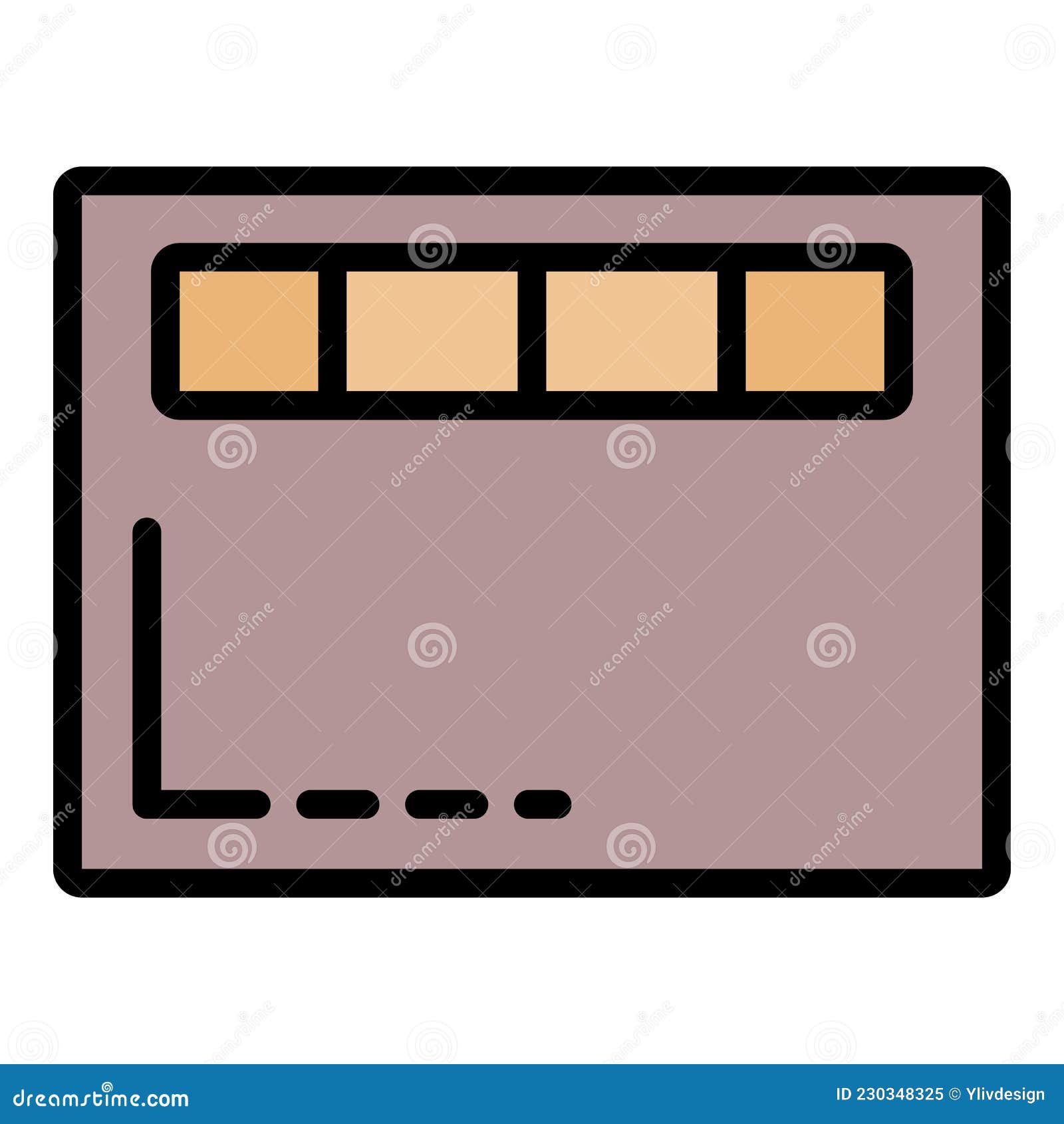 Modern Scales Icon Color Outline Vector Stock Vector - Illustration of ...