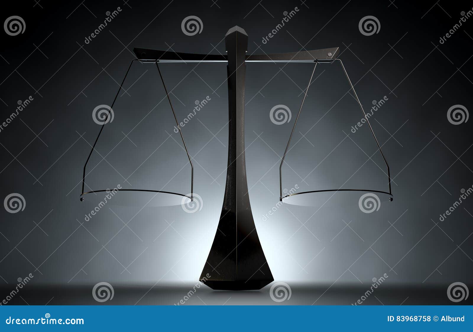 Modern Scales of Justice stock illustration. Illustration of judicial ...