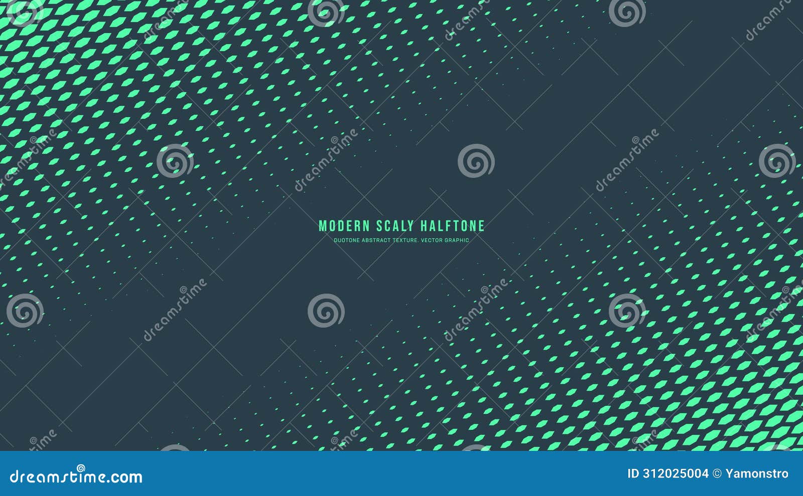 Modern Scaly Halftone Pattern Radial Gradient Texture Turquoise