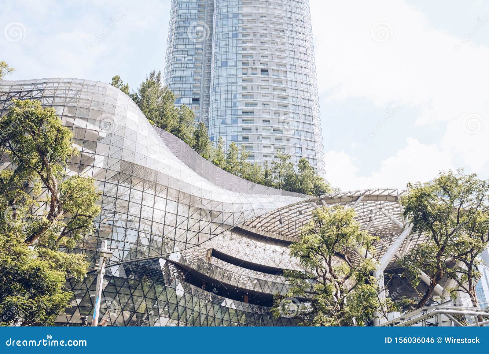 Modern Scenery of Futuristic Architecture Stock Photo - Image of ...